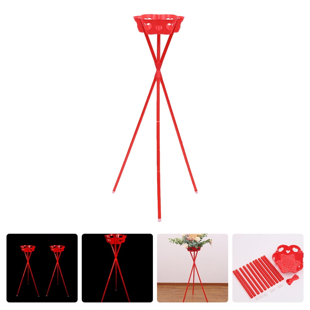 Nicehomfit 1Set Red Flower Display Rack for Wedding Party Decoration ...