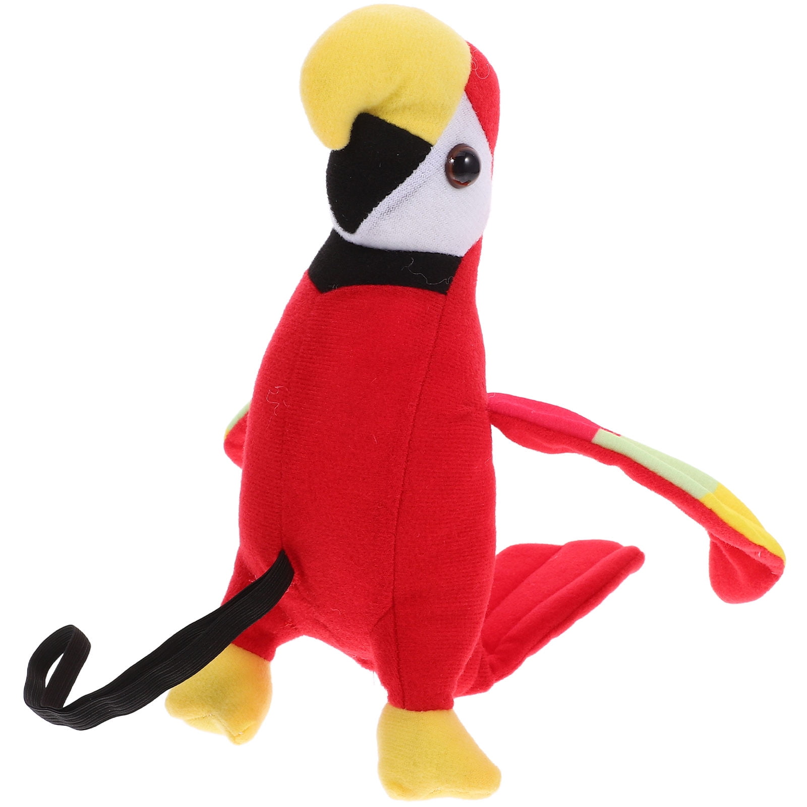 Nicehomfit Red Plush Parrot Doll Stuffed Shoulder Pirate Costume for ...