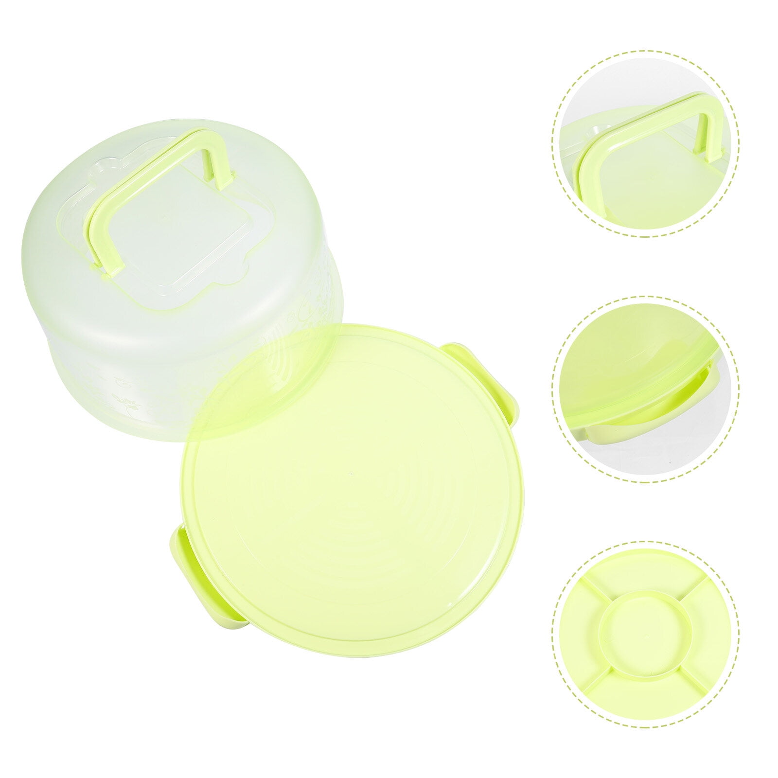 Nicehomfit Yellow Cake Protective Cover with Double Clamps for Airtight ...