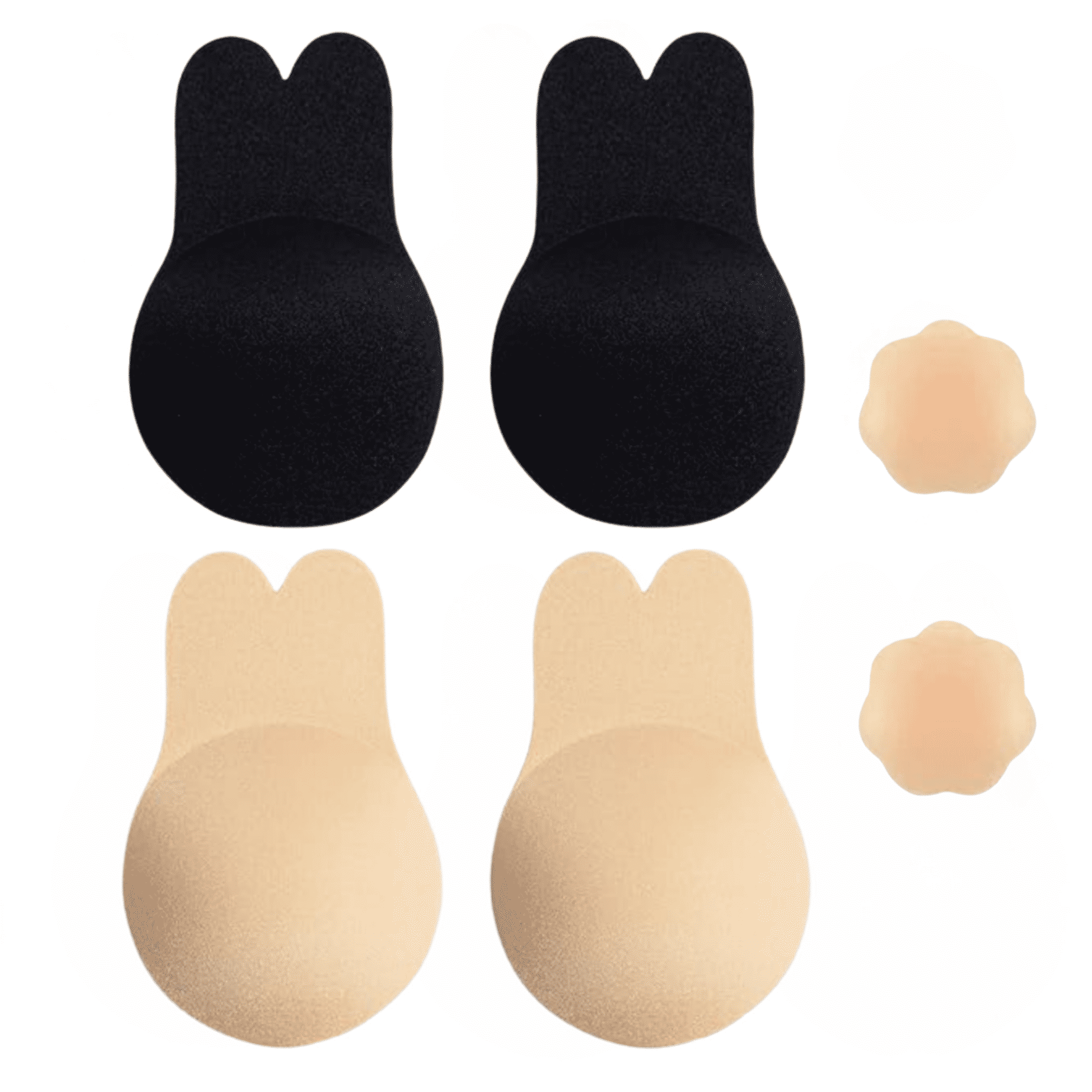 Nicelf 2 Pairs Sticky Bra Push Up, Strapless Push Up Bras for Women ...