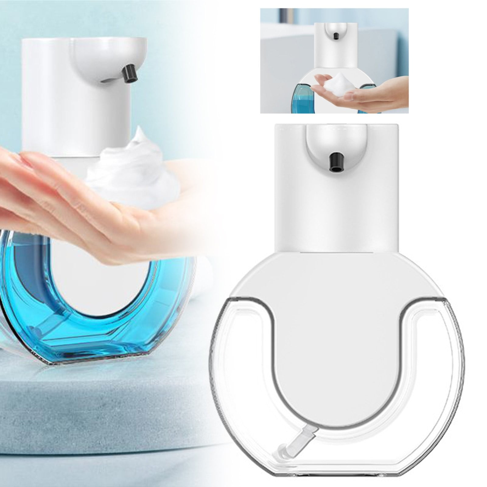 Niceme Back Loofah Automatic Liquid Soap Dispenser 14.8oz Sensor Soap ...