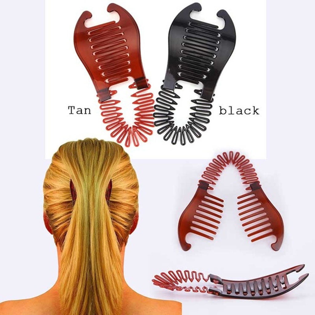 Niceme Interlocking Banana Combs Plastic Double Side Hair Comb Clips ...