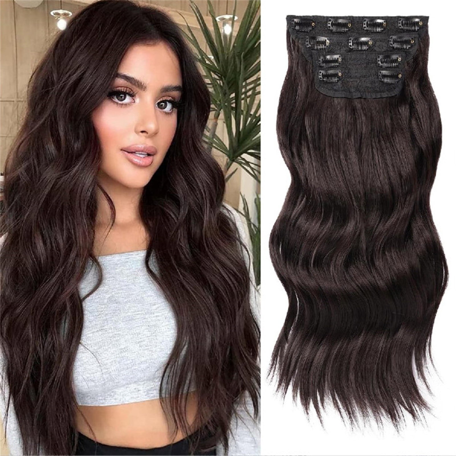 Niceme Long Curly Hair Wig With Water Ripple To Increase Hair Volume ...