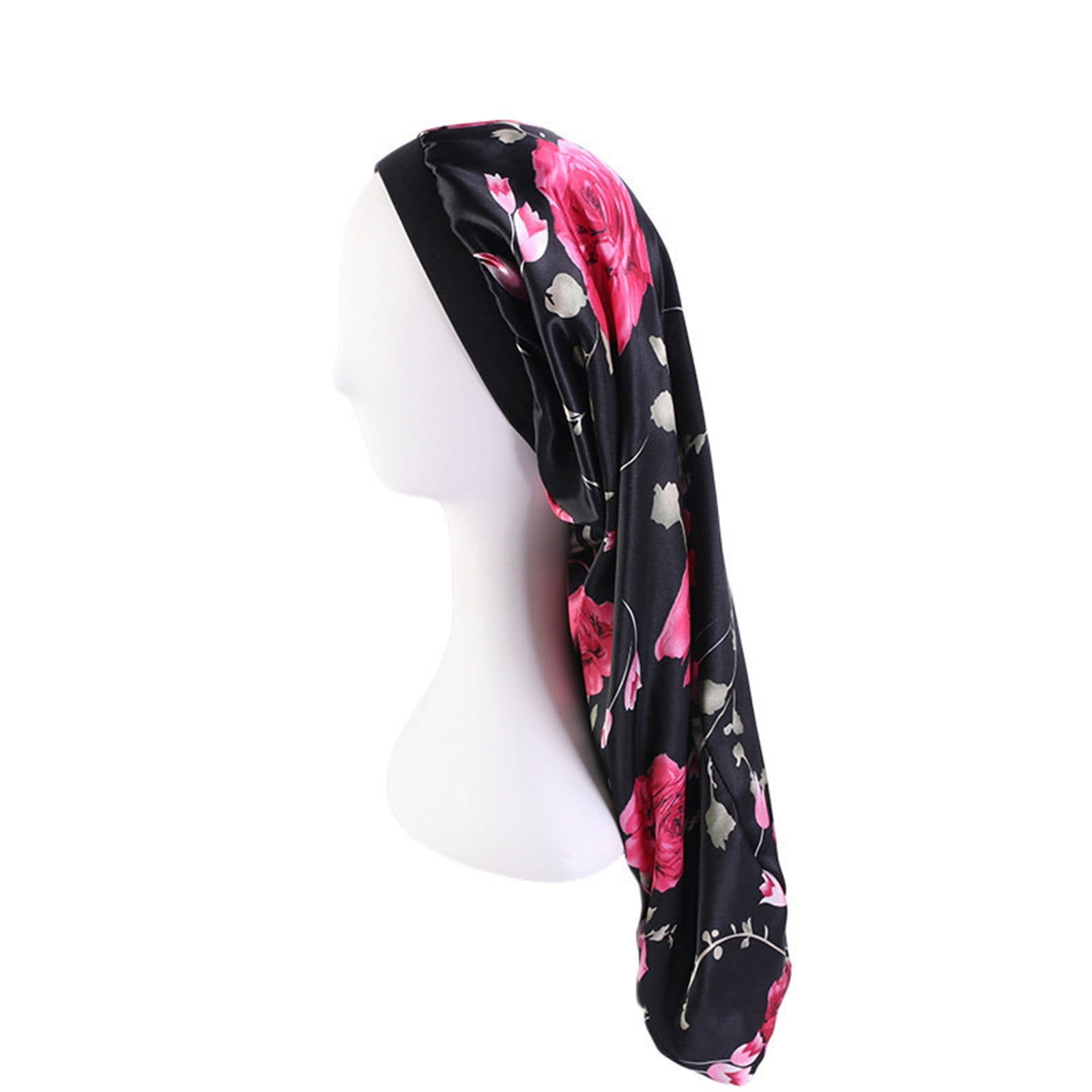 Niceme Unisex Open Wide Elastic Band Satin Pocket Bonnet Silky ...