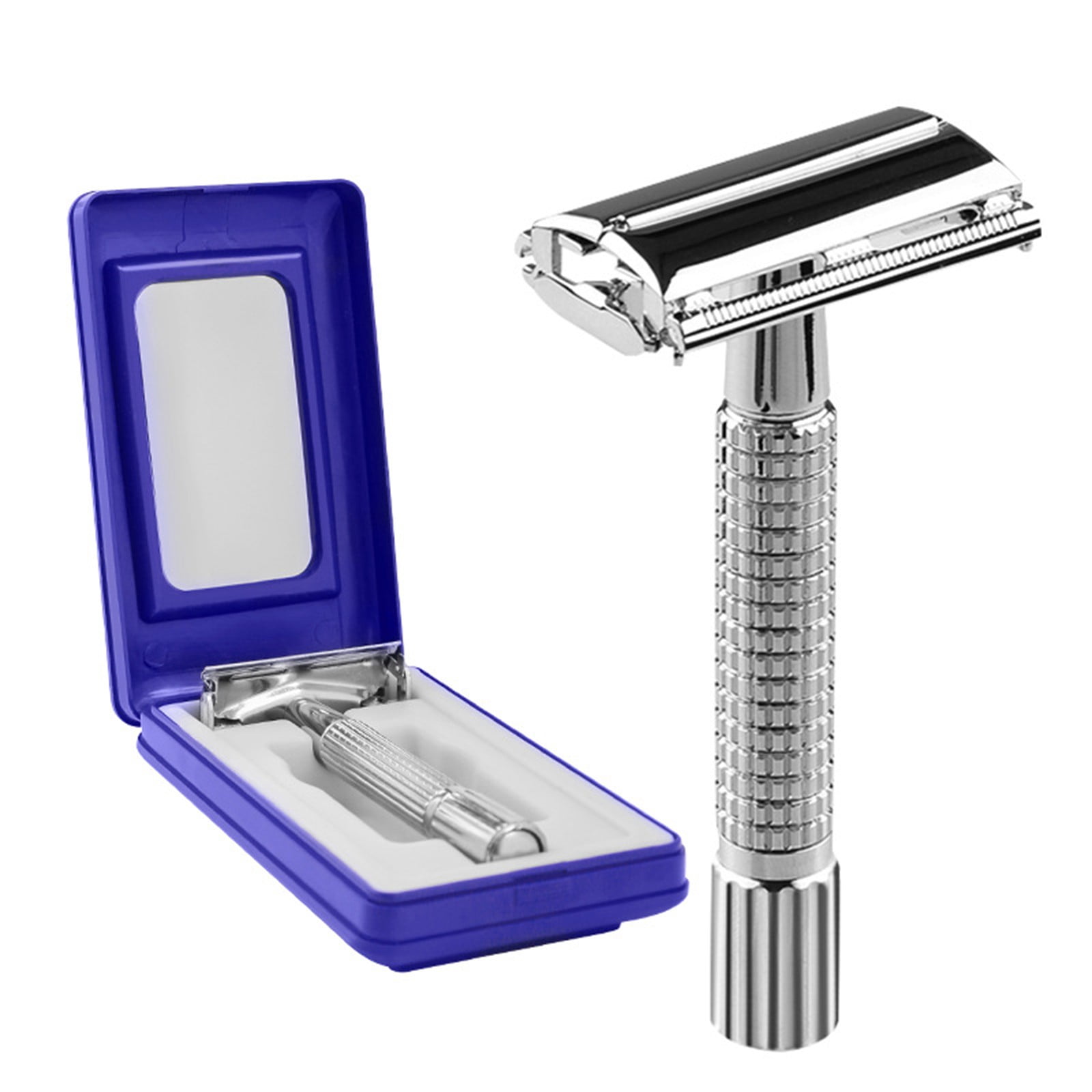 Niceme Vintage Double Edged Stainless Shaving For Men With Storage Box ...