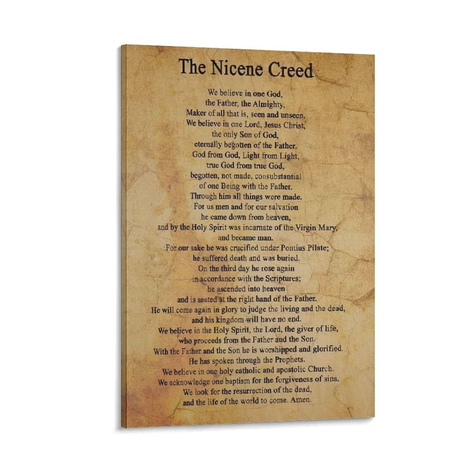 Nicene Creed Prayer Kitchen Wall Art Posters For Room Aesthetic Poster ...