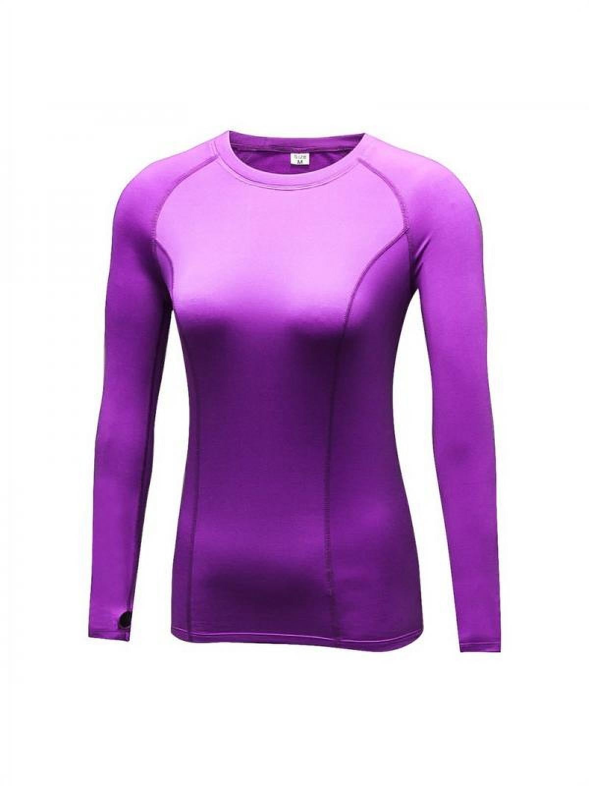 Nicesee Quick Dry Women's Long Sleeve Compression Base Layer Shirt ...