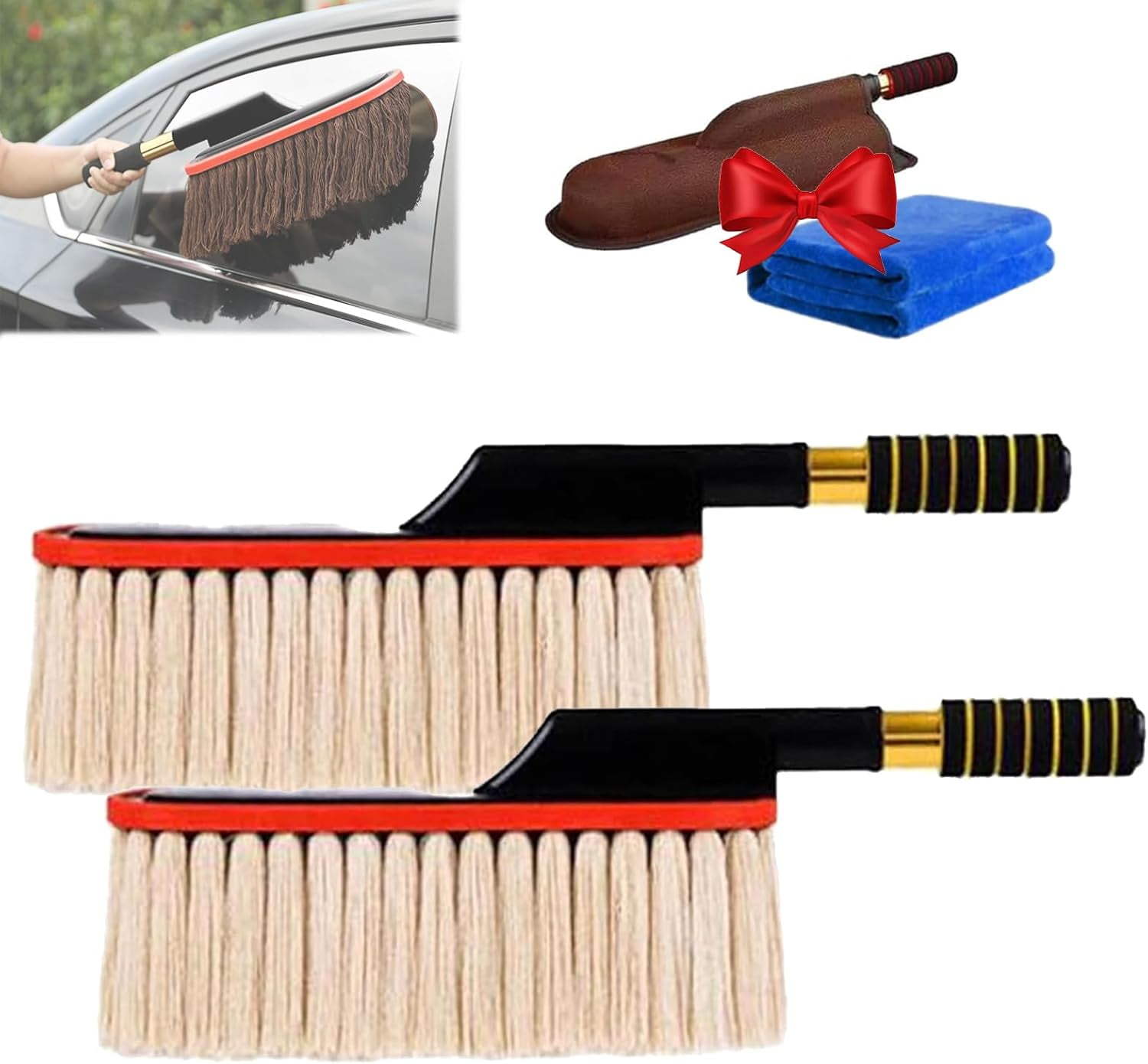Nicetopu Car Duster, Car Duster with Extendable Telescoping Handle ...
