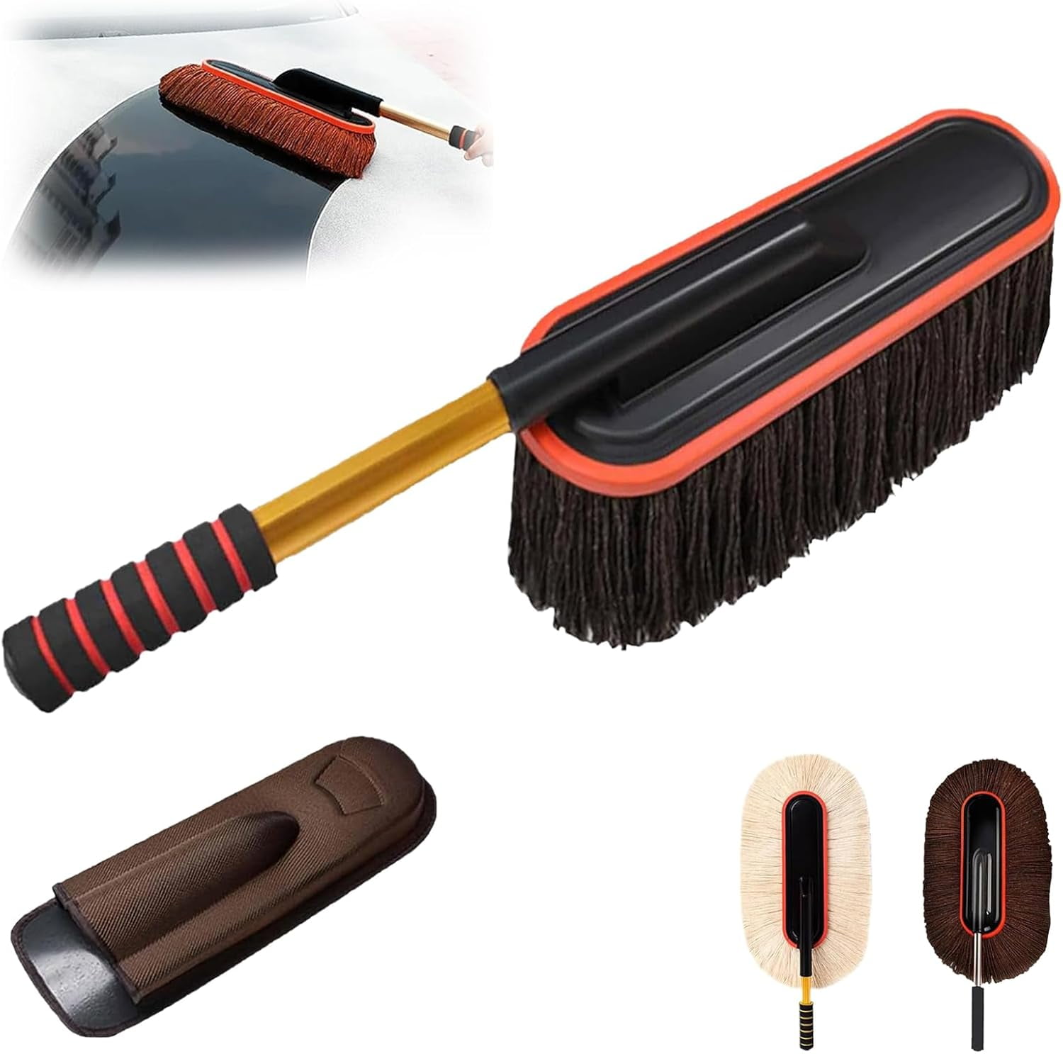 Nicetopu Car Duster, Car Duster with Extendable Telescoping Handle ...
