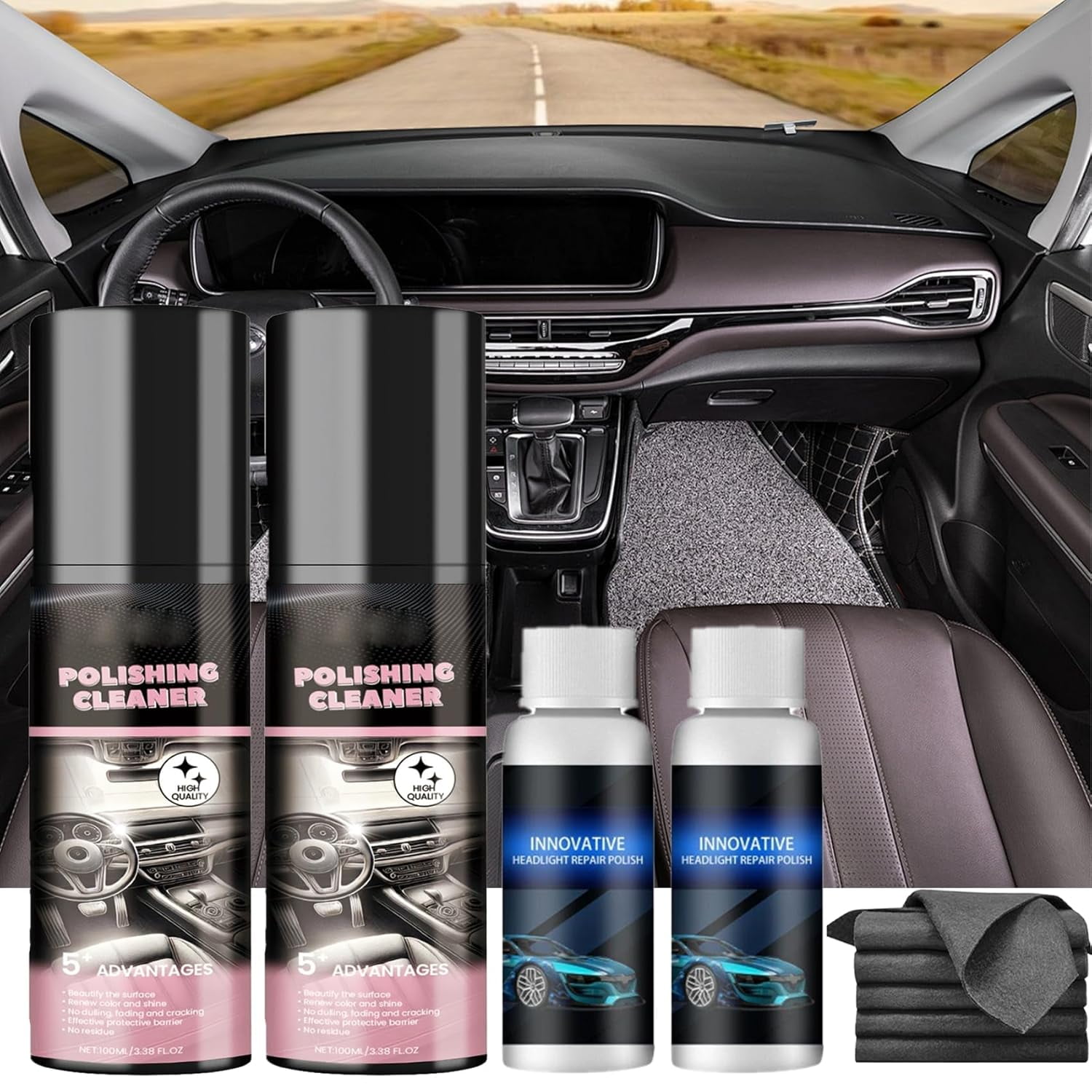 Nicetopu Polishing Cleaner, Nicetopu Car Cleaner, with Auto Headlight ...