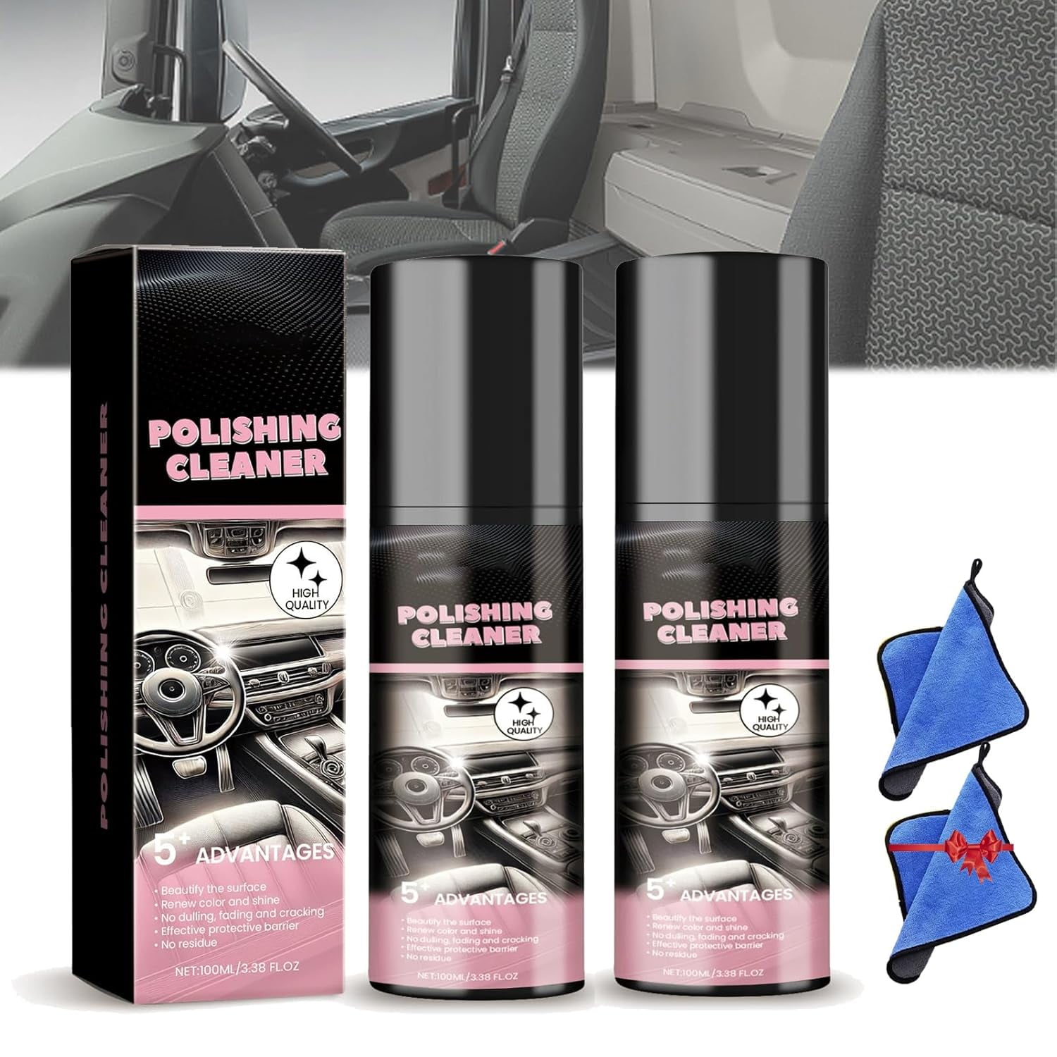 Nicetopu Polishing Cleaner, Polishing Cleaner Car Interior, Car ...