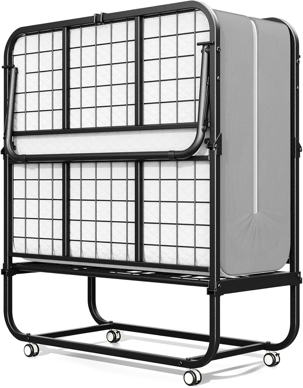 Niceway Premium Foldable & Portable Folding Bed with Metal Platform ...