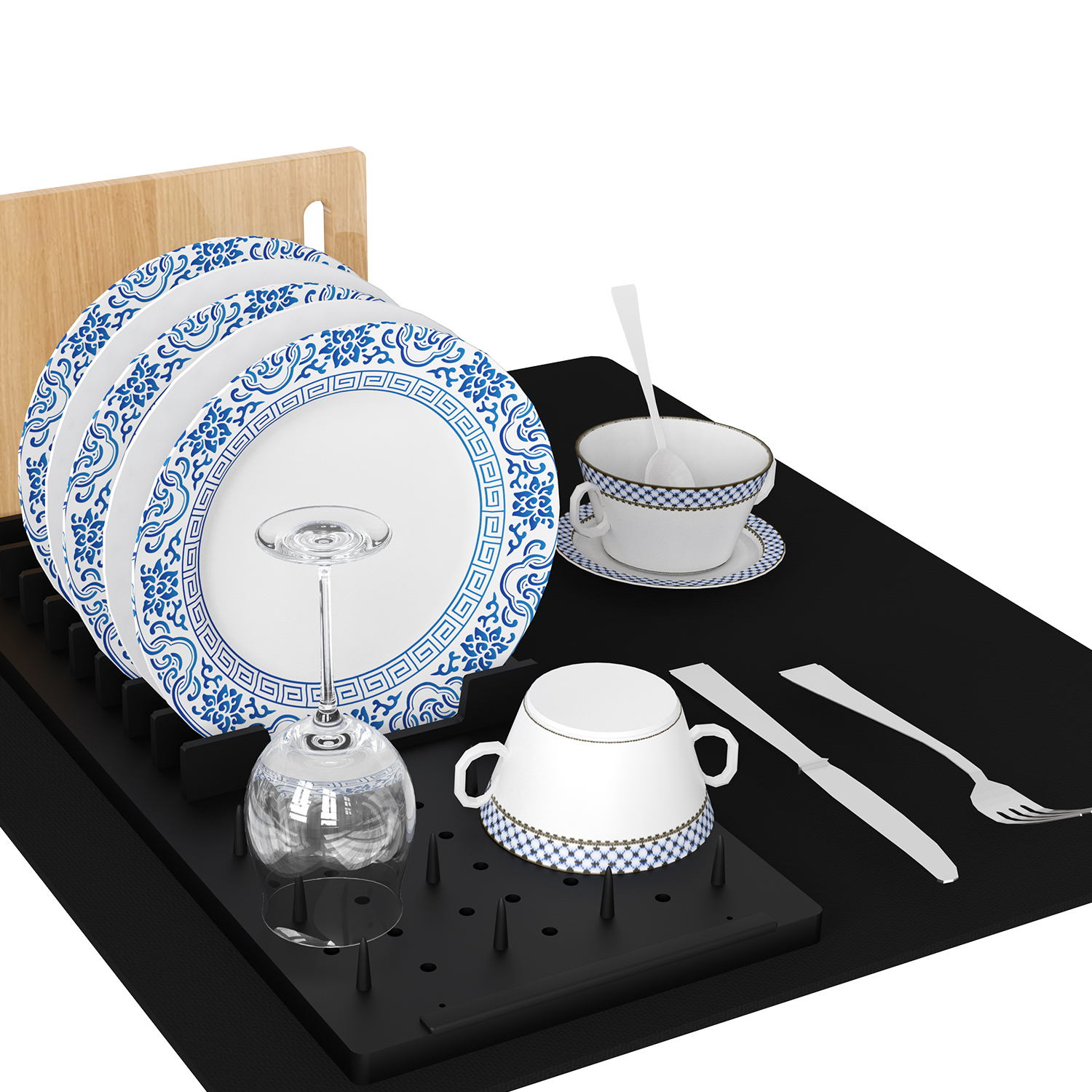 Nicewell 1 Pack Small Dish Drying Rack Kitchen, Dish Drainer Rack with ...