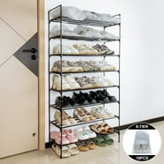 Ktaxon 6-Tier Bamboo Shoe Rack, Sturdy Shoe Shelf, Display Shelves ...