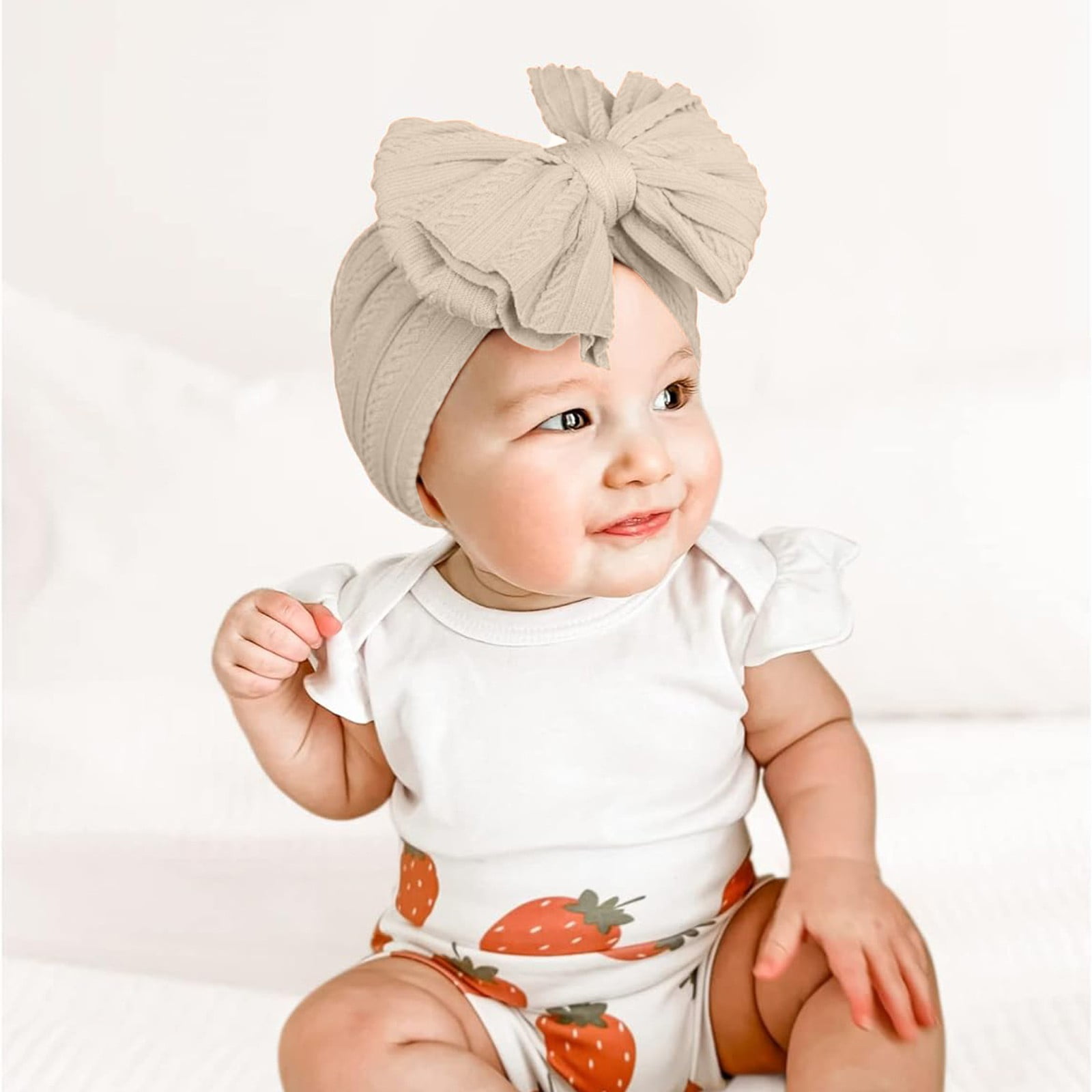 Niceye Handmade Baby Headbands Soft Stretchy Nylon Hair Bands with Bows ...