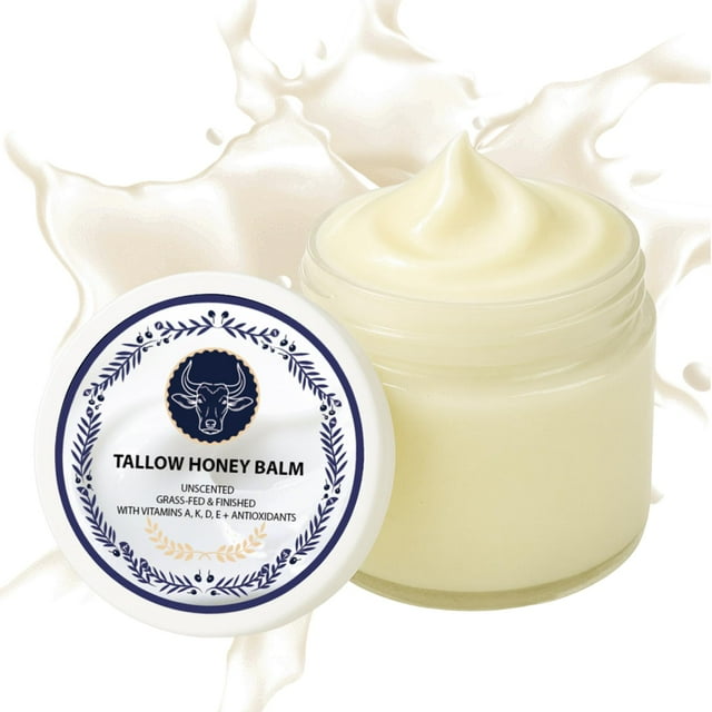 Nichalous Grass Fed Tallow SAF21 & Honey Balm - Organic Whipped Tallow ...