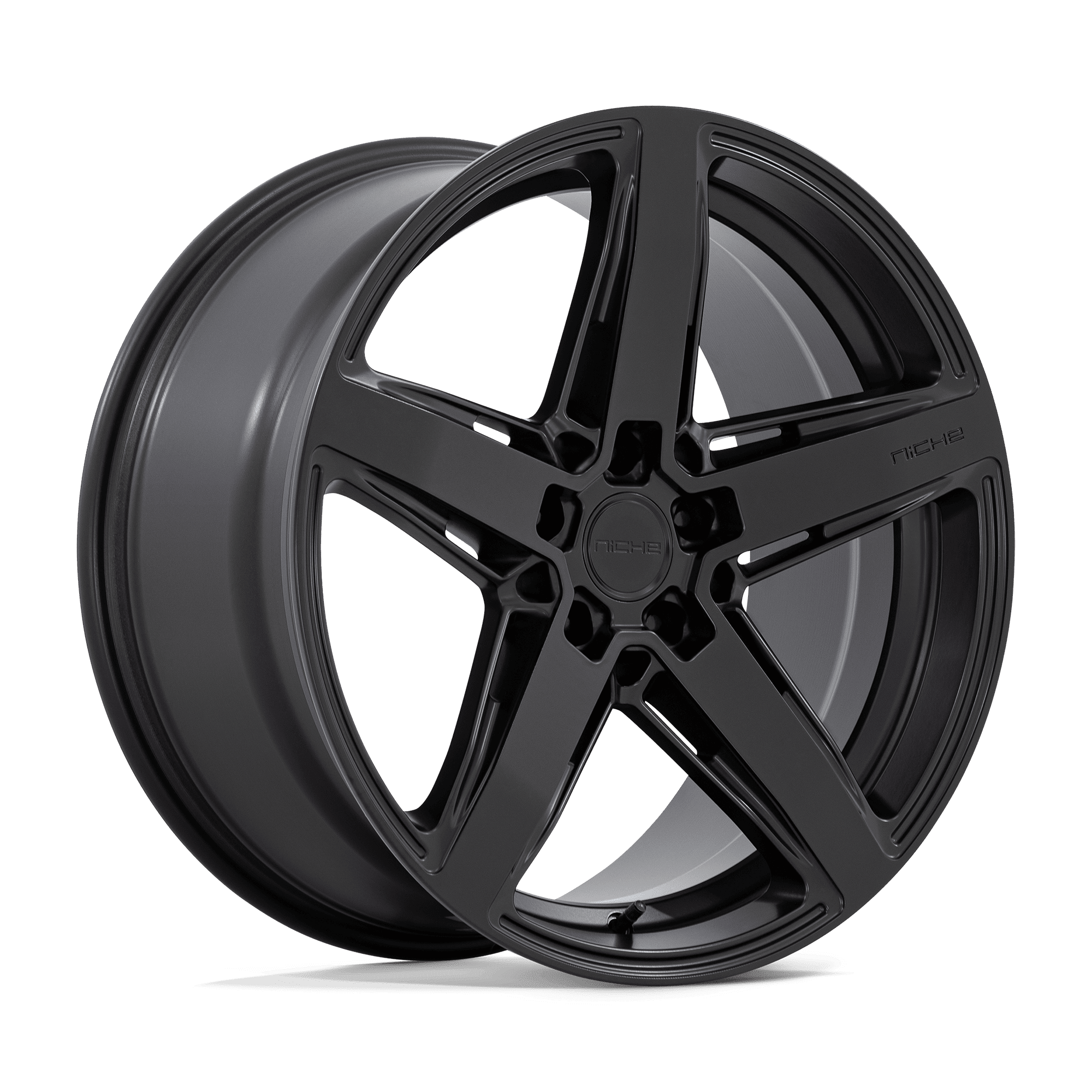 Niche 1PC Cast Aluminum Rim M269 20X9.5 5X115 M-BLK 15MM, M269209590+15 ...