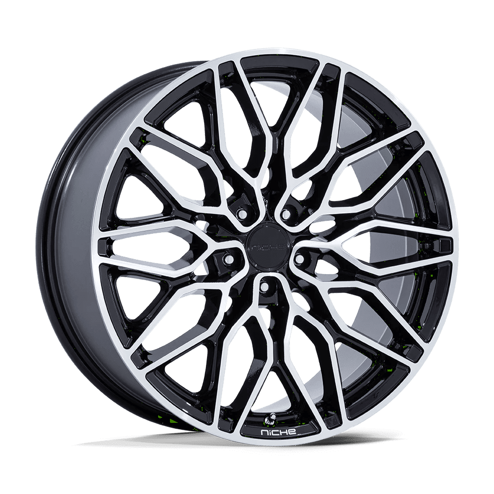 Niche 1PC Cast Aluminum Wheel M277 22x10.5 5x112 G-BLK-MCH 38mm ...