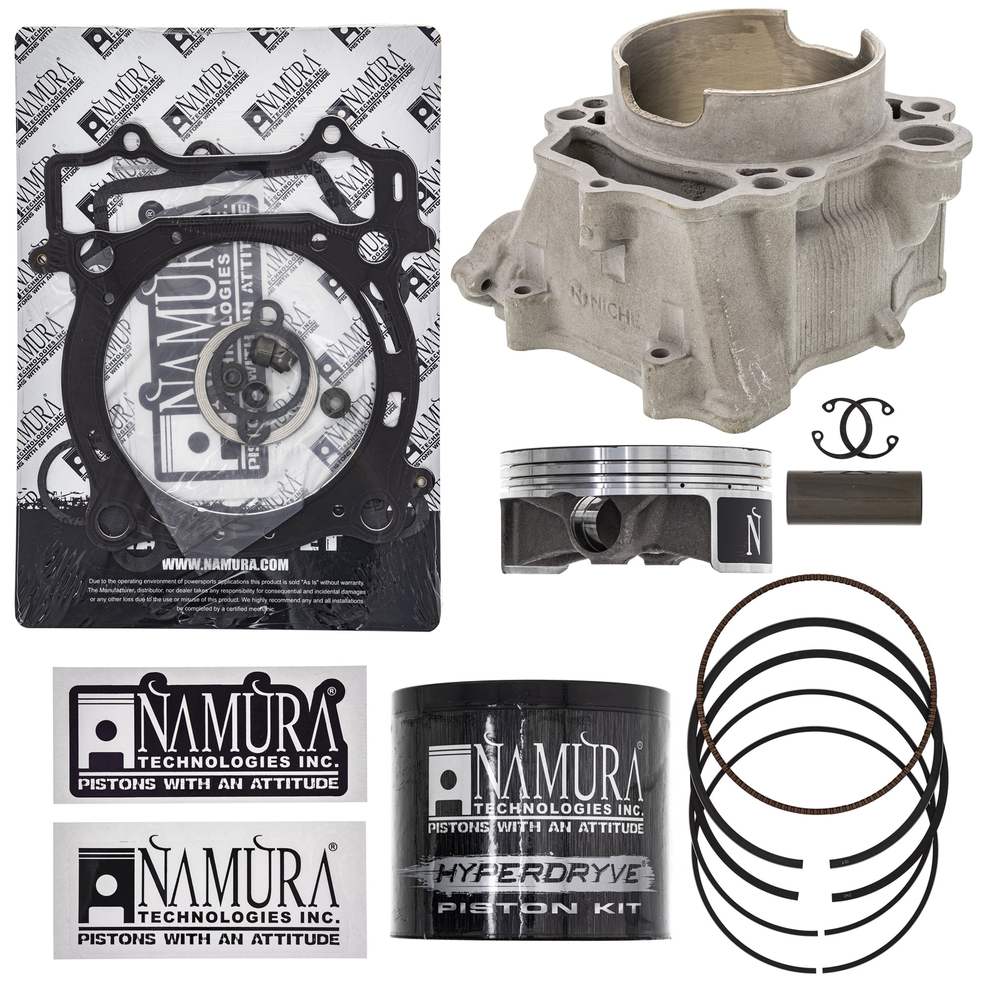 Niche 450cc Cylinder Namura Piston Gasket for Yamaha YFZ450 99999-03528 ...