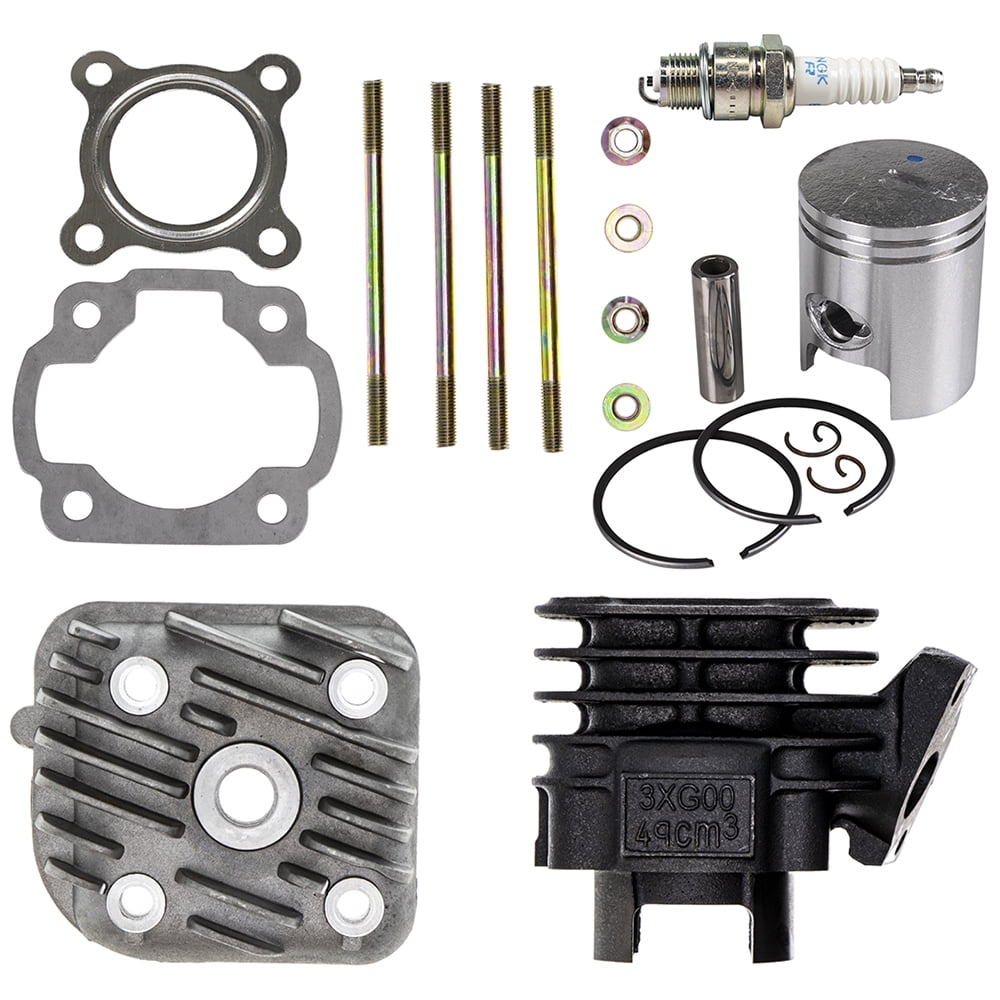 Niche 50cc Engine Piston Cylinder Head Kit for Scrambler 50 0450001 ...
