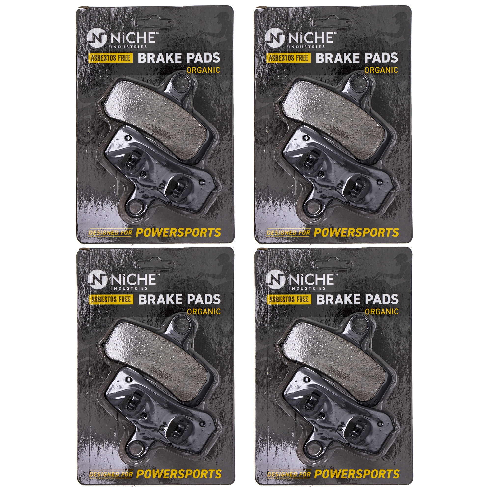 Niche Brake Pad Set for Harley-Davidson Blackline Organic Motorcycle 4 ...