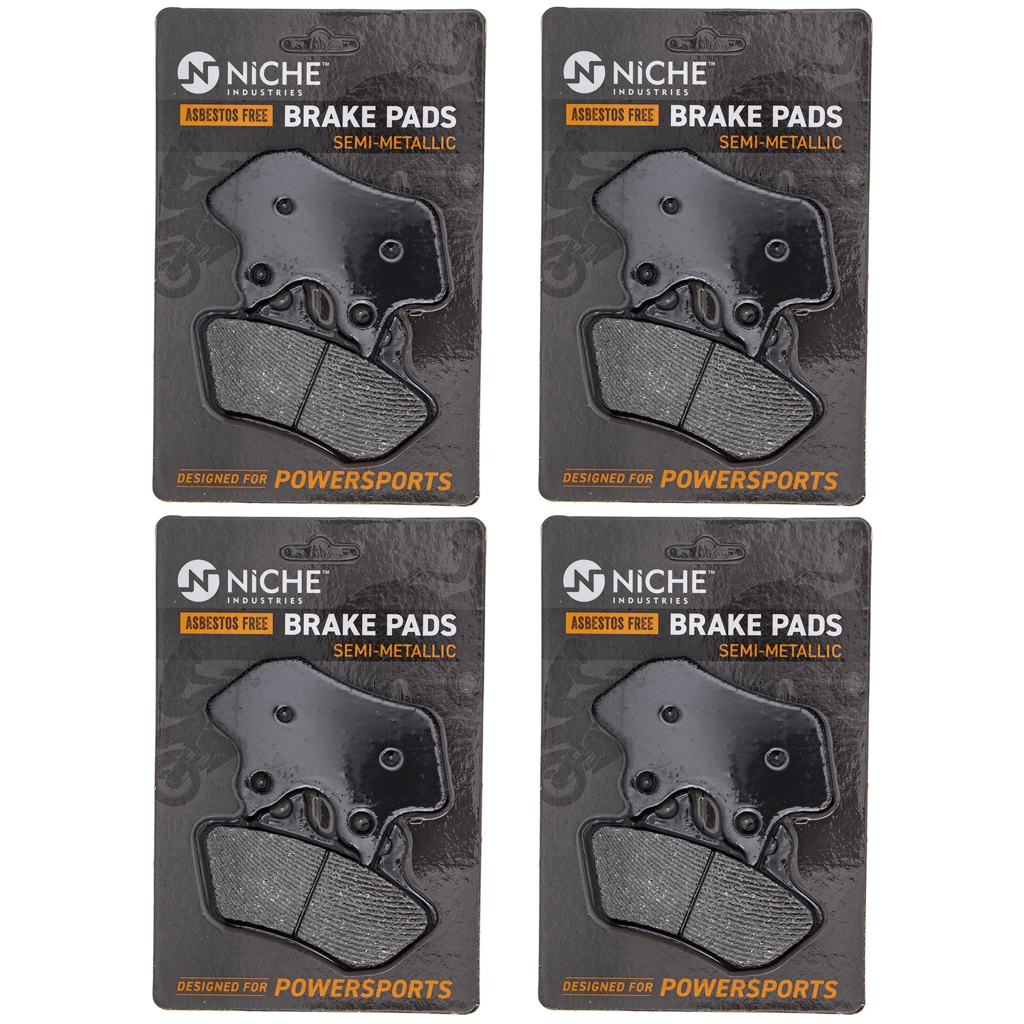 Niche Brake Pad for Harley-Davidson Softail Semi-Metallic Motorcycle 4 ...