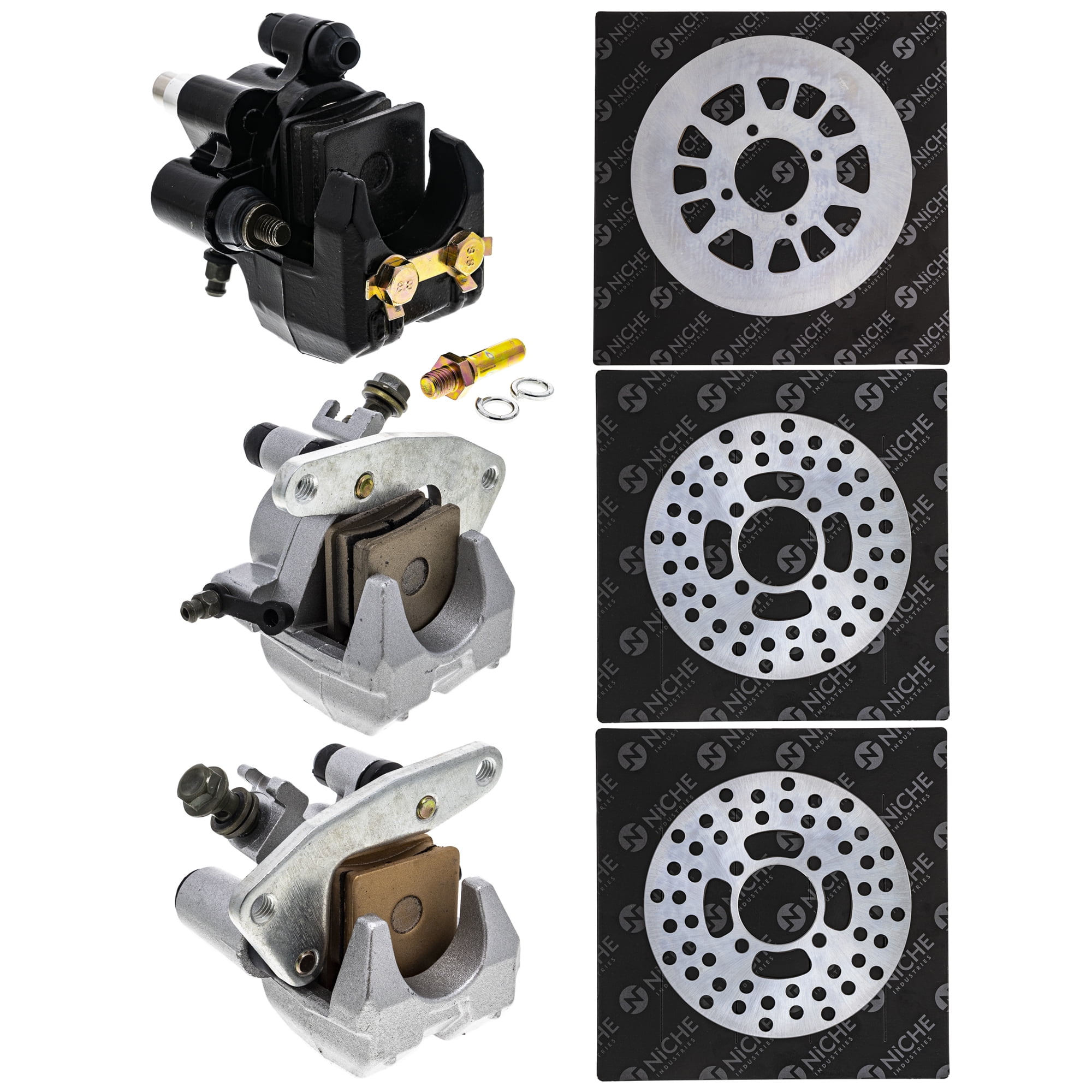 Niche Brake Rotor Caliper Kit for Yamaha Banshee Warrior 350 5LP-2580W ...