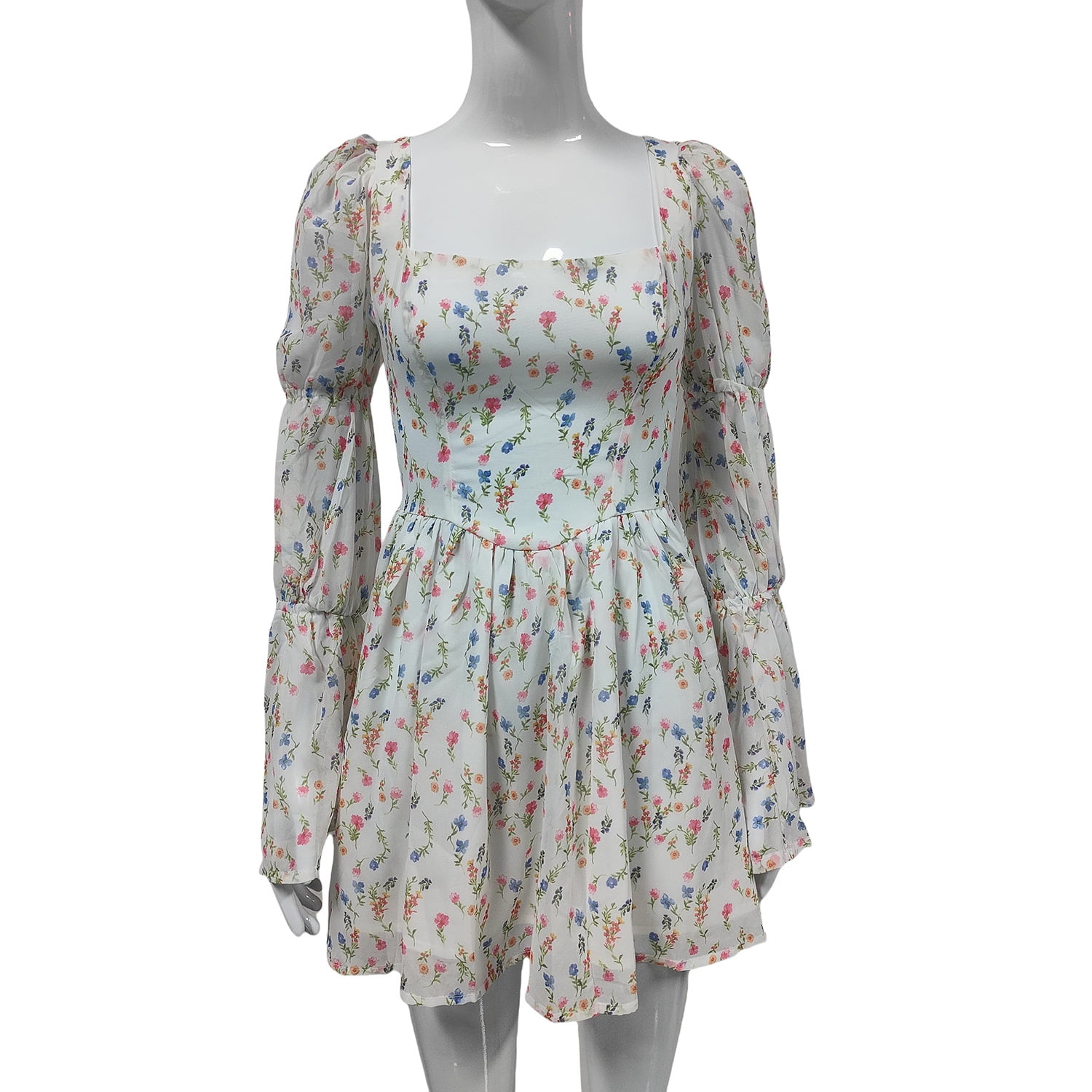 Niche Brand 2024 Autumn New French Style Retro Square Collar Puff ...