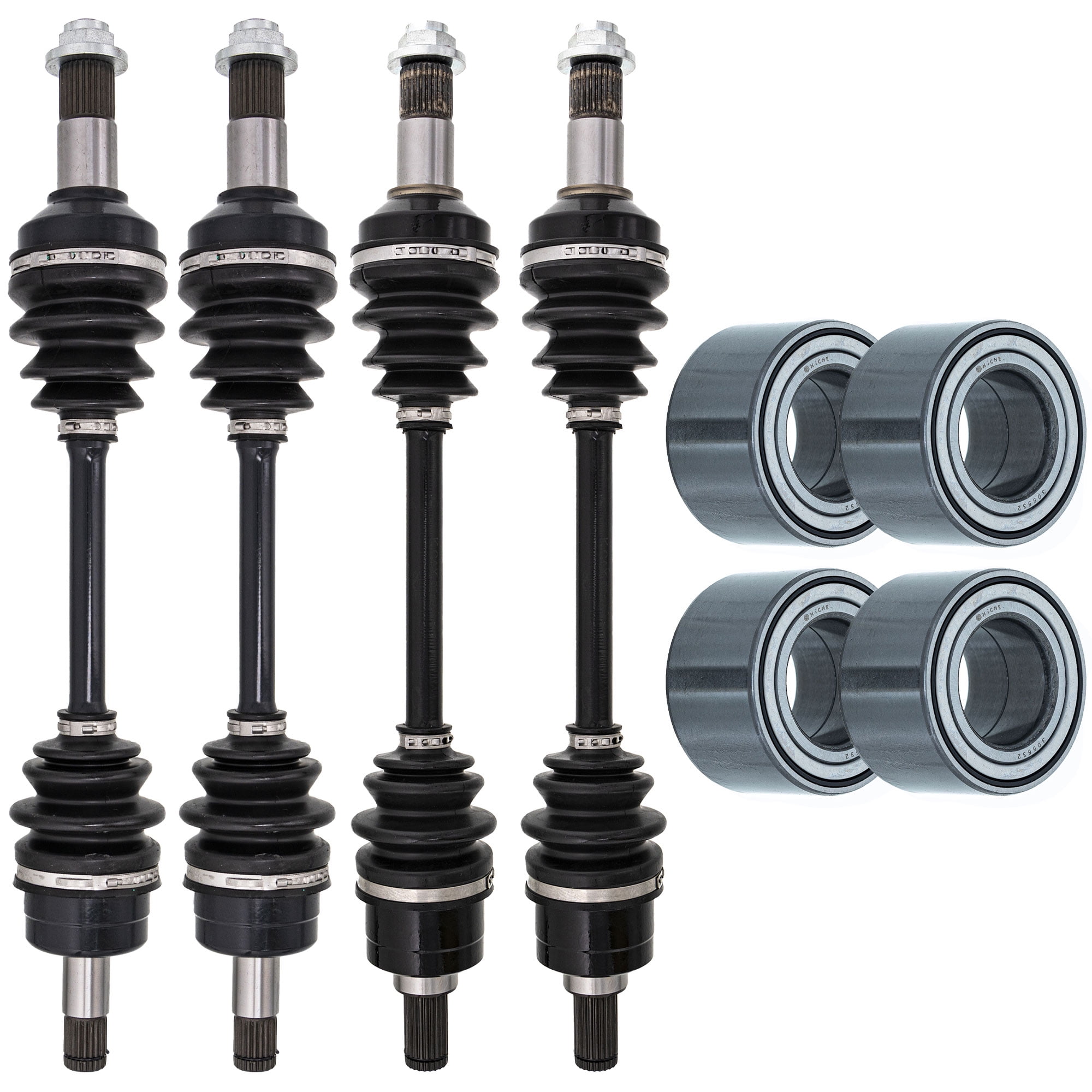 Niche CV Axle Shaft Bearing Kit for Yamaha Grizzly 700 550 28P-2518E 28P-2510J MK1009418 ...