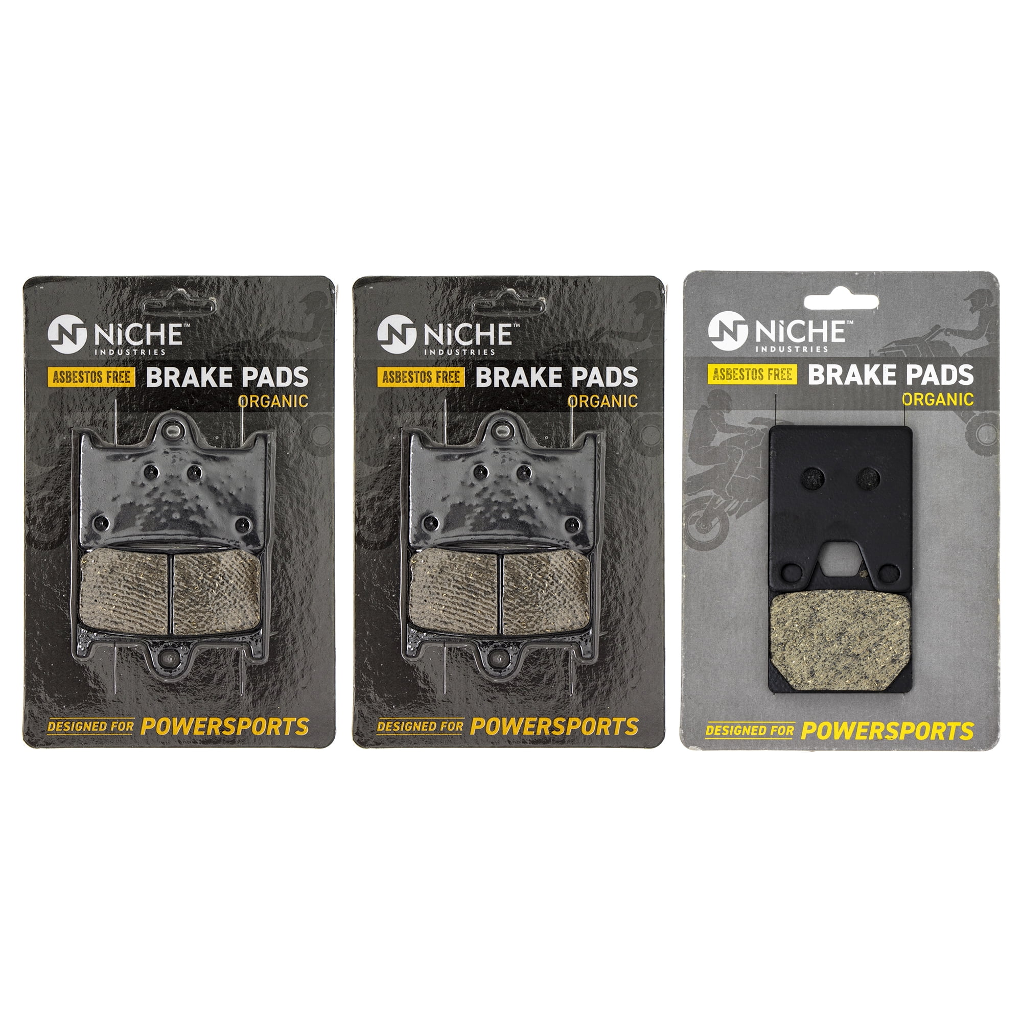 Niche Complete Organic Brake Pad Set for Yamaha YZF R1 Motorcycle ...