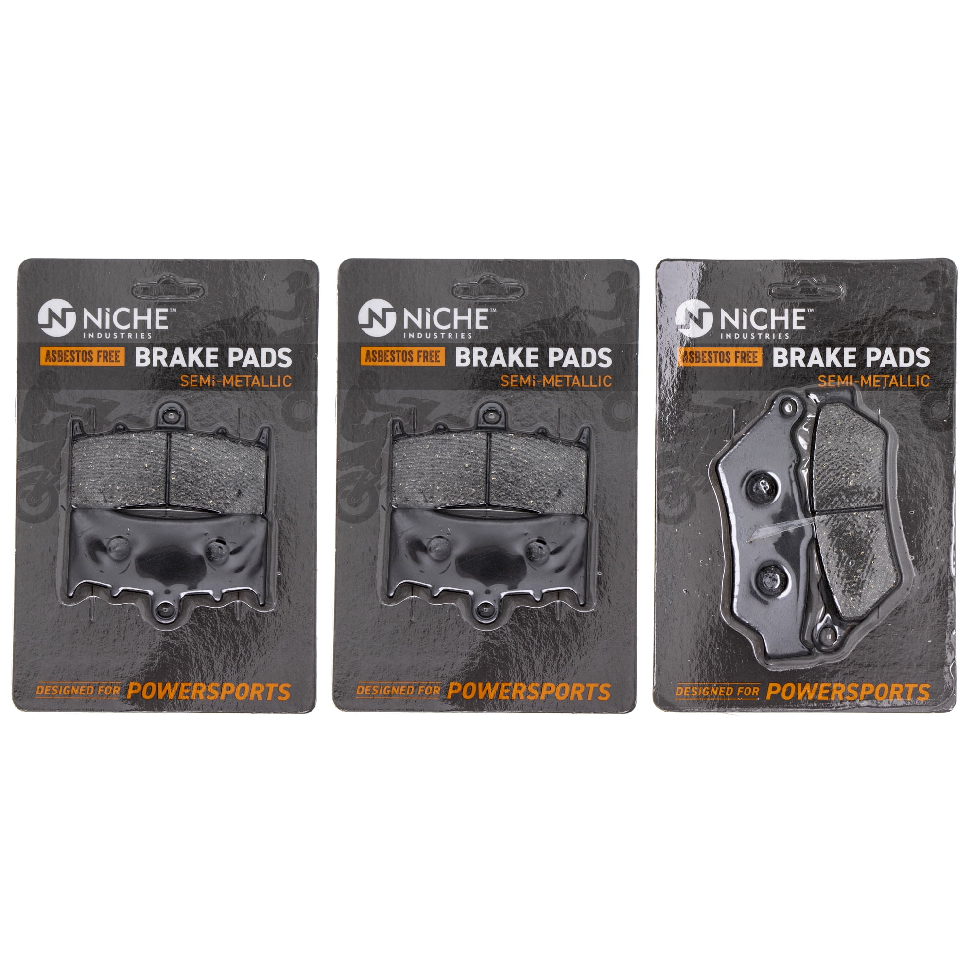 Niche Complete Semi-Metallic Brake Pad Set for BMW K1600GT Motorcycle ...