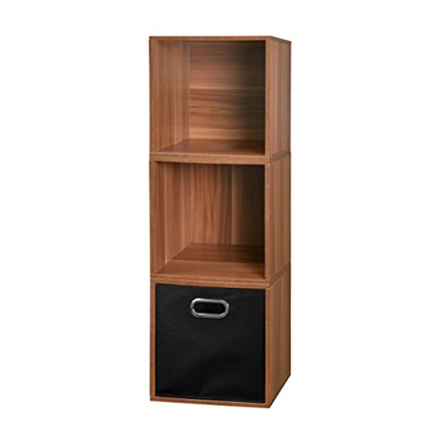 Niche Cubo Storage Organizer Open Bookshelf Set- 3 Cubes 1 Canvas Bin ...