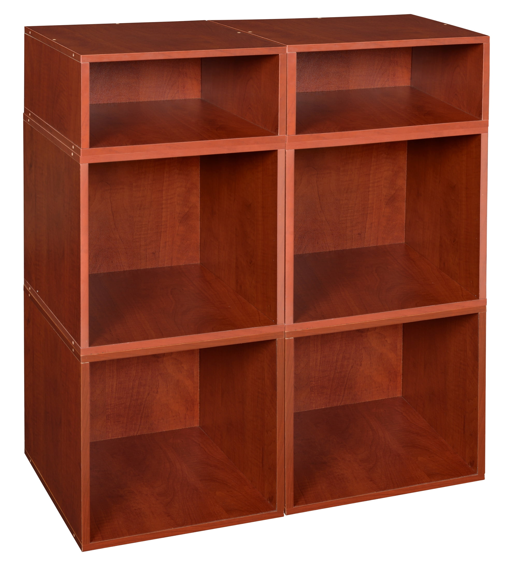 Niche Cubo Storage Organizer Open Bookshelf Set- 4 Full Cubes/2 Half ...