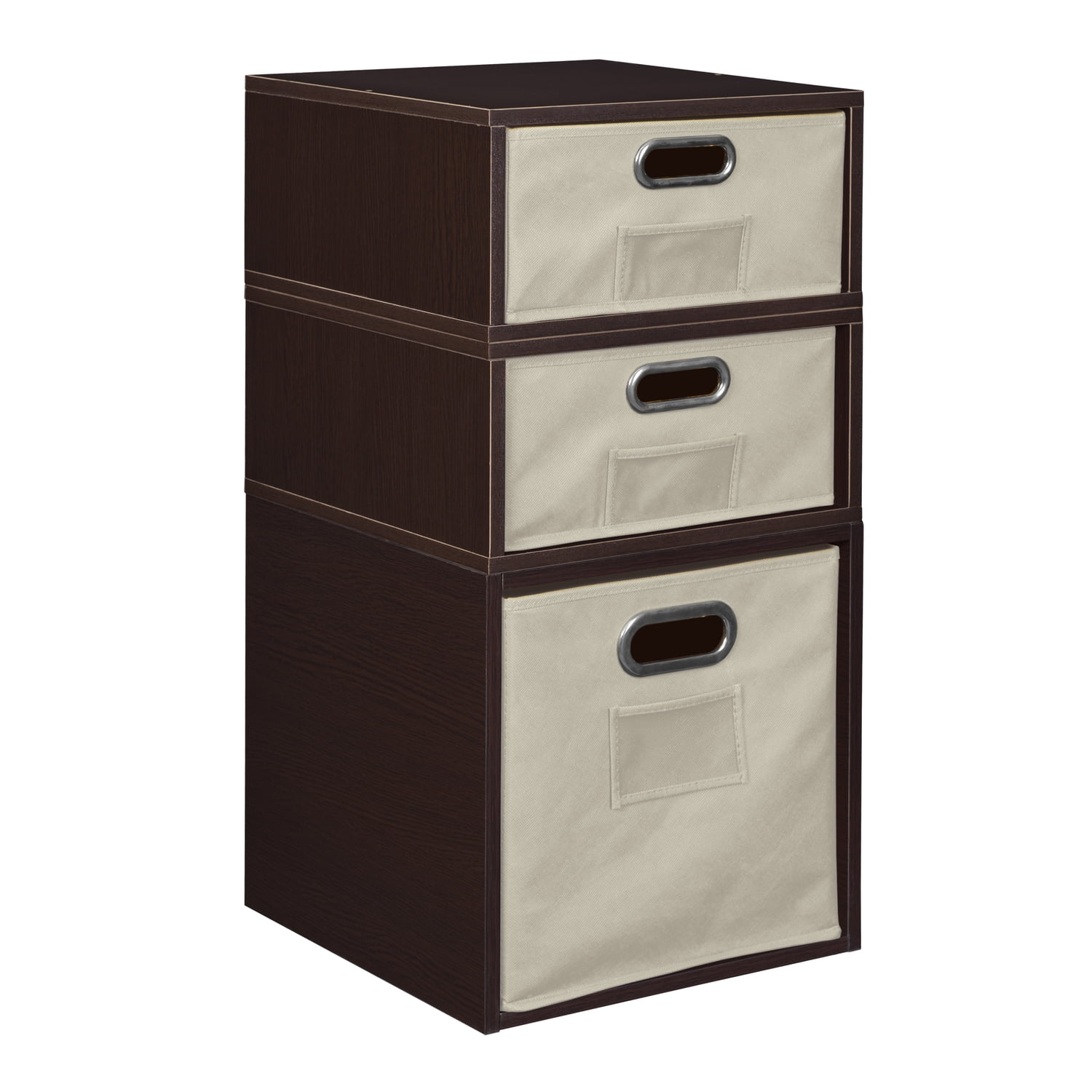 Niche Cubo Storage Set- 1 Full Cube/2 Half Cubes with Foldable Storage ...