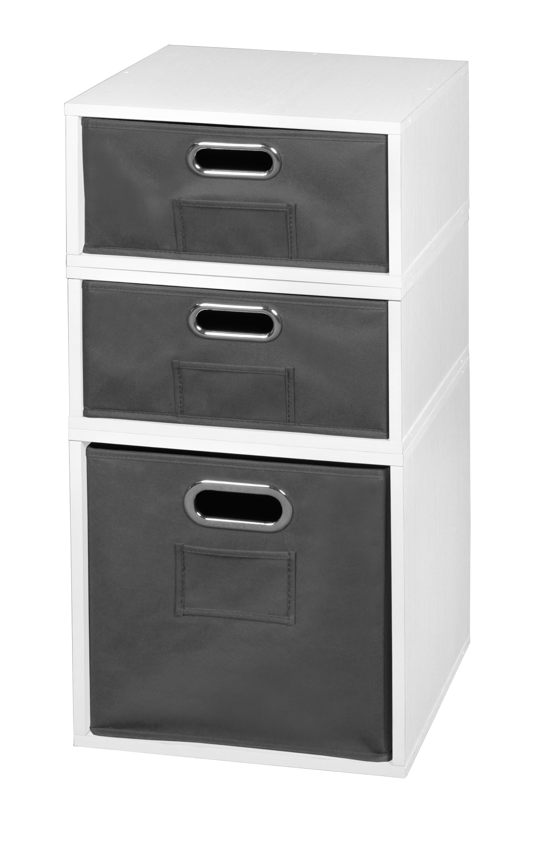 Niche Cubo Storage Set- 1 Full Cube/2 Half Cubes with Foldable Storage ...
