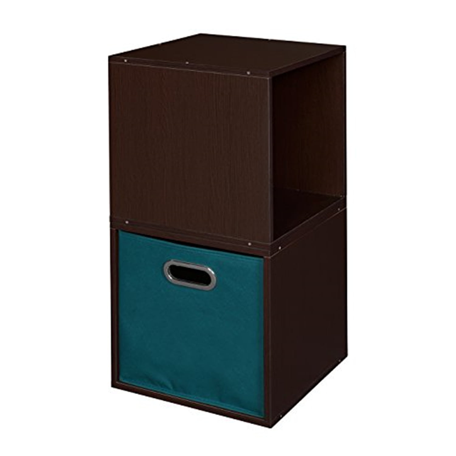 Niche Cubo Storage Set - 2 Cubes & 1 Canvas Bin- Truffle/Teal - Walmart.com