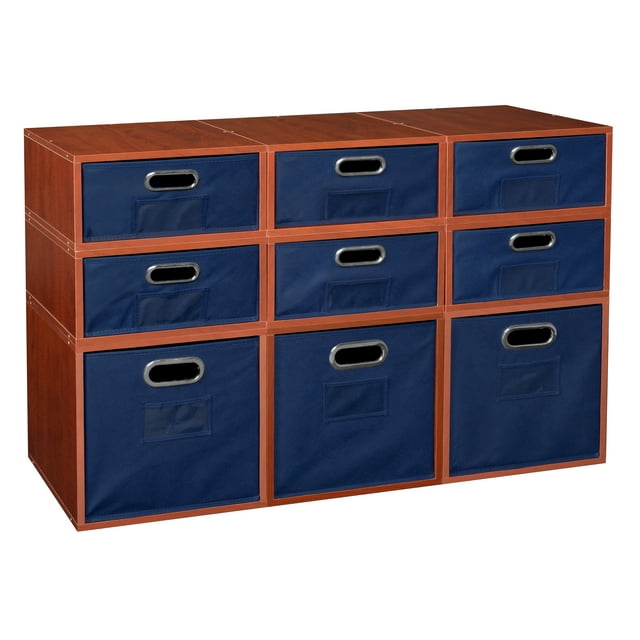 Niche Cubo Storage Set- 3 Full Cubes/6 Half Cubes with Foldable Storage ...