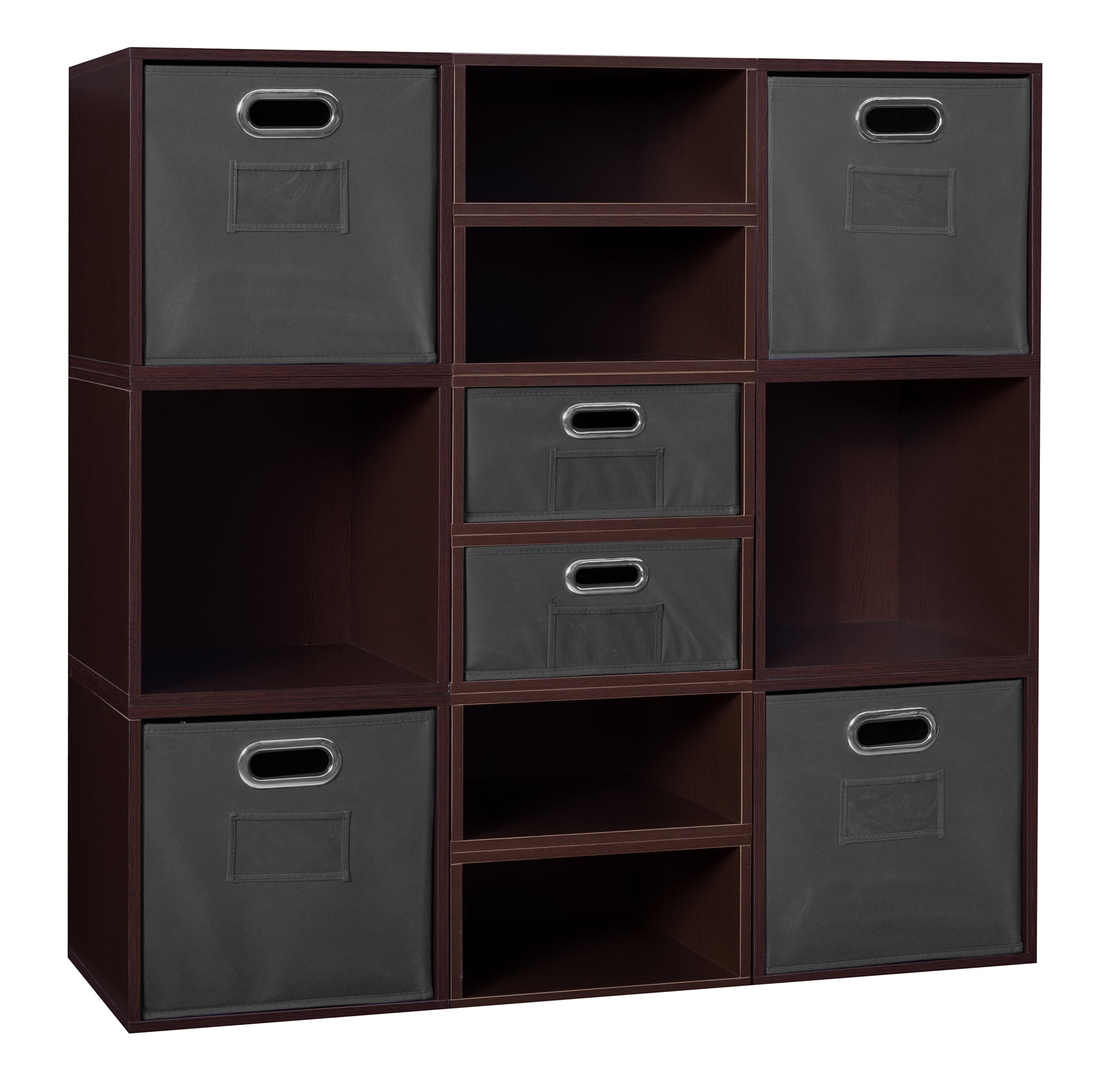 Niche Cubo Storage Set- 6 Full Cubes/6 Half Cubes with Foldable Storage ...