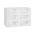 Niche Cubo Storage Set- 6 Half Size Cubes- White Wood Grain - Walmart.com