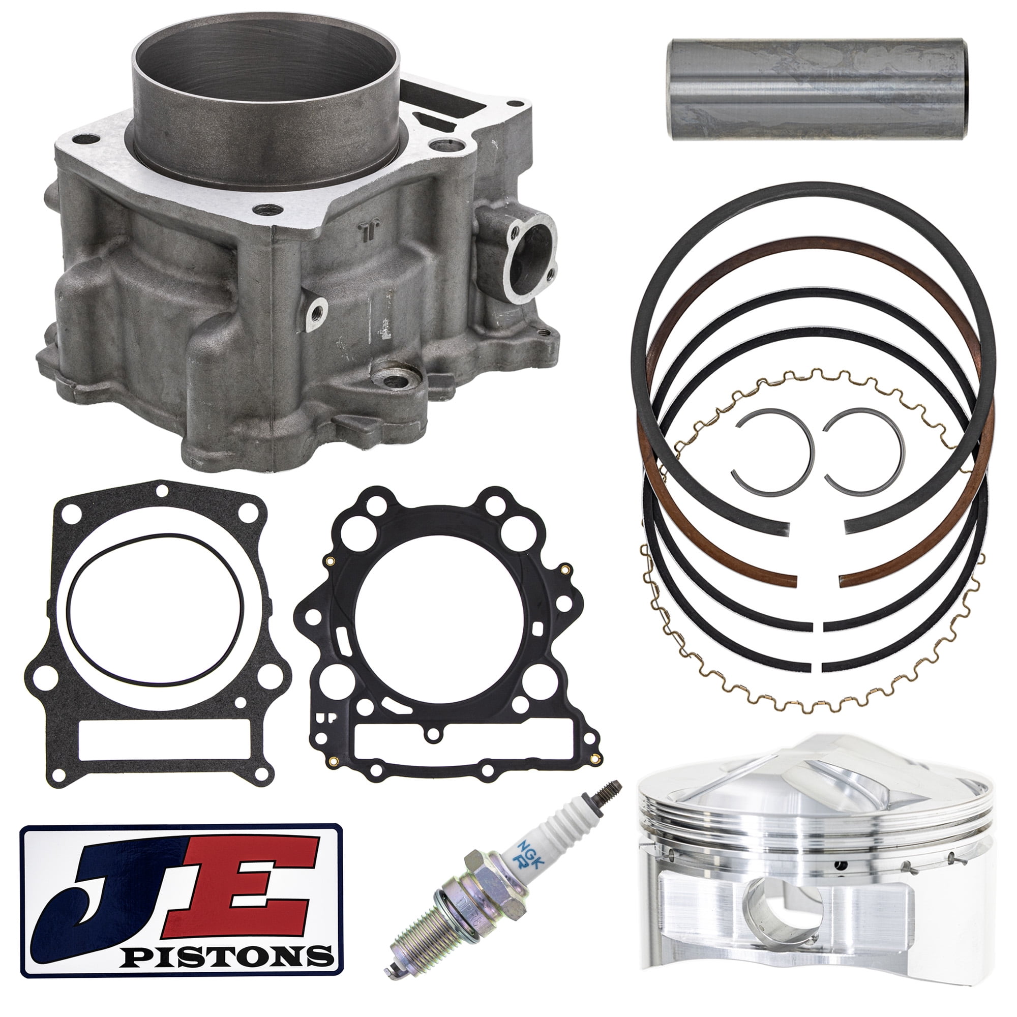Niche Cylinder JE Piston Gasket Spark Plug Kit for Yamaha Grizzly Rhino ...