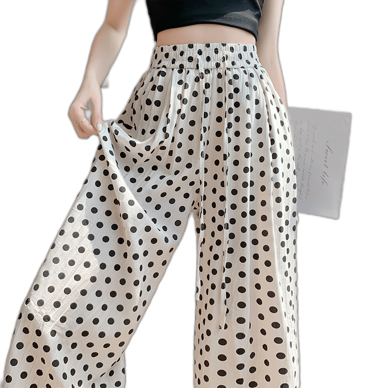 Niche Design Wide -Leg Pants Female Xia Lapture And Loose Ice Silk Cool ...