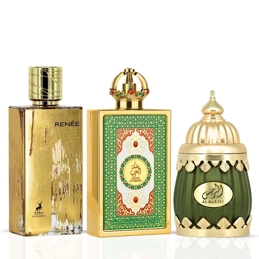 Niche Emarati Al Narjis & Queen of Arabia by Lattafa, Renee Carmine by ...