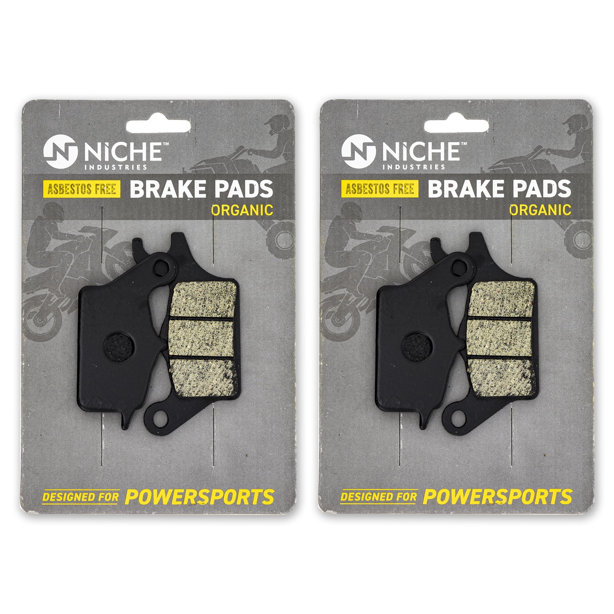 Niche Front Brake Pad Set for Kawasaki Z125 Pro Organic Motorcycle 2 ...