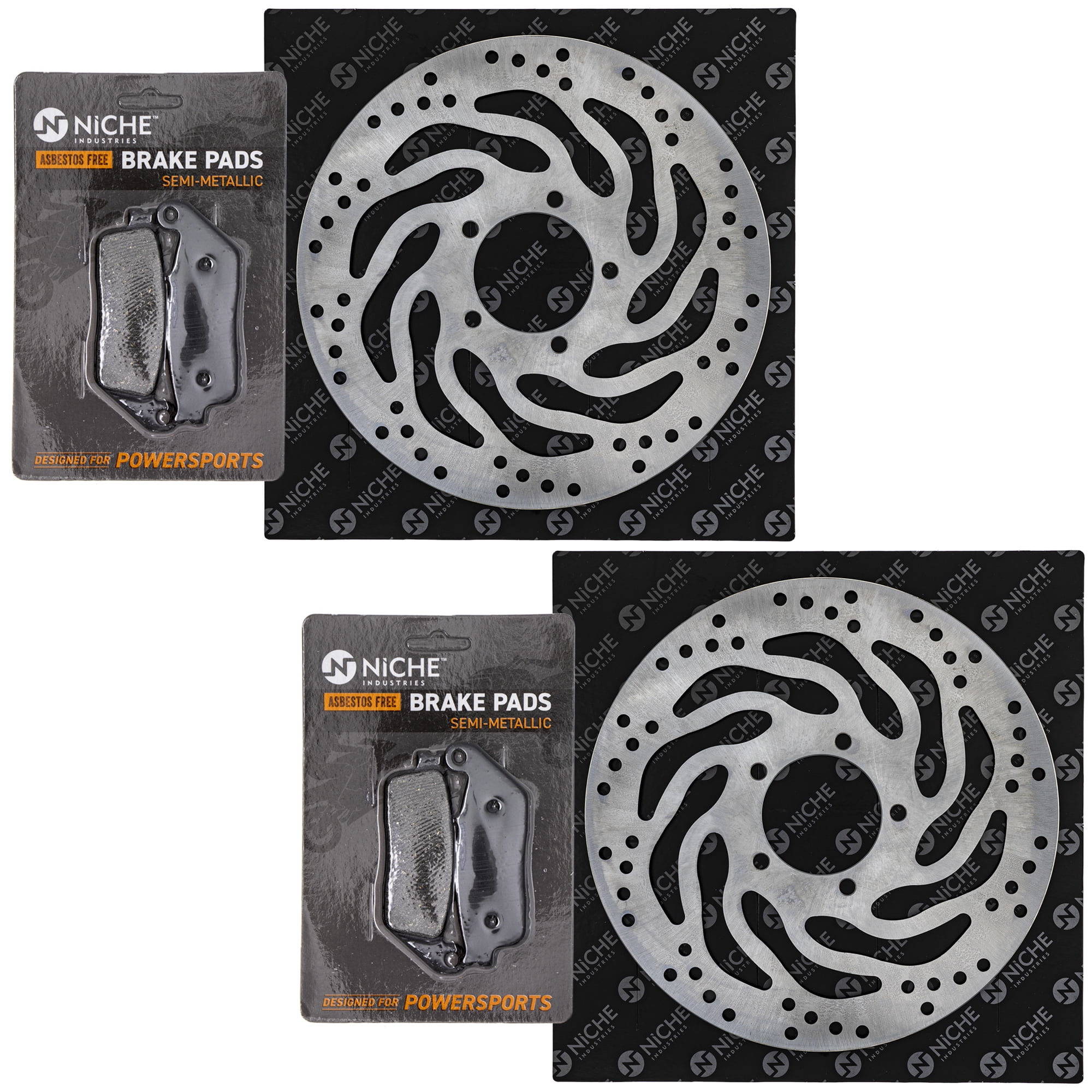 Niche Front Brake Rotor Pad Kit for Triumph Bonneville T120 Motorcycle ...