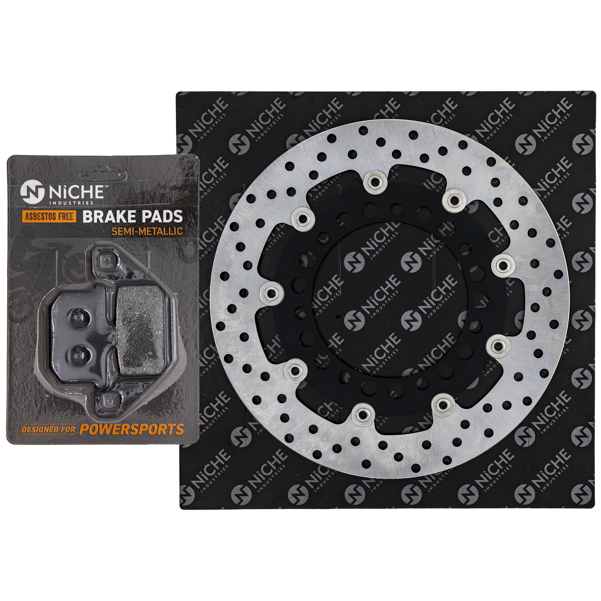 Niche Front Left Brake Rotor Pad Kit for Kawasaki 43082-1062 Motorcycle ...