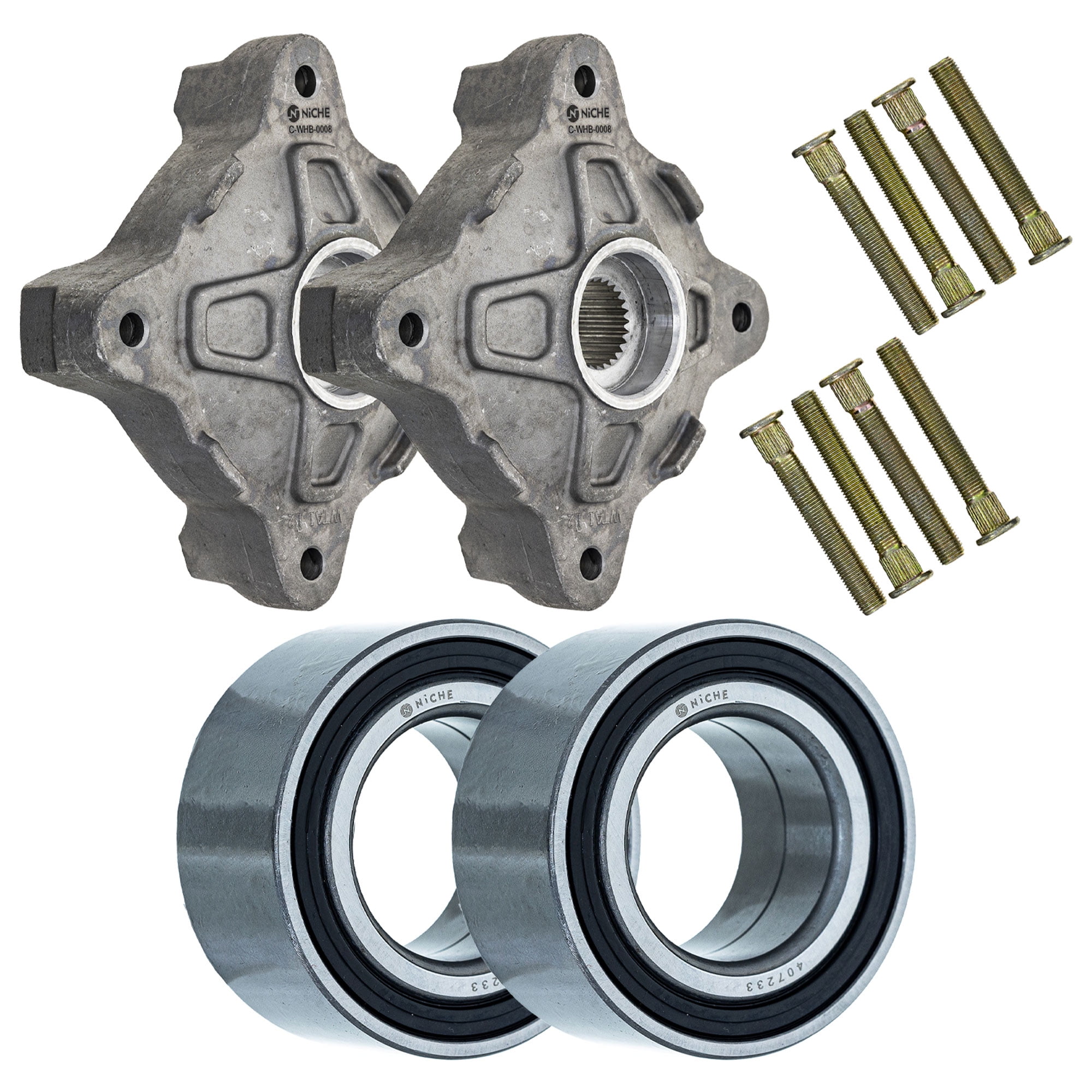 Niche Front Wheel Hub Kit for Polaris RZR S 800 EPS 5137219 2204717 ...