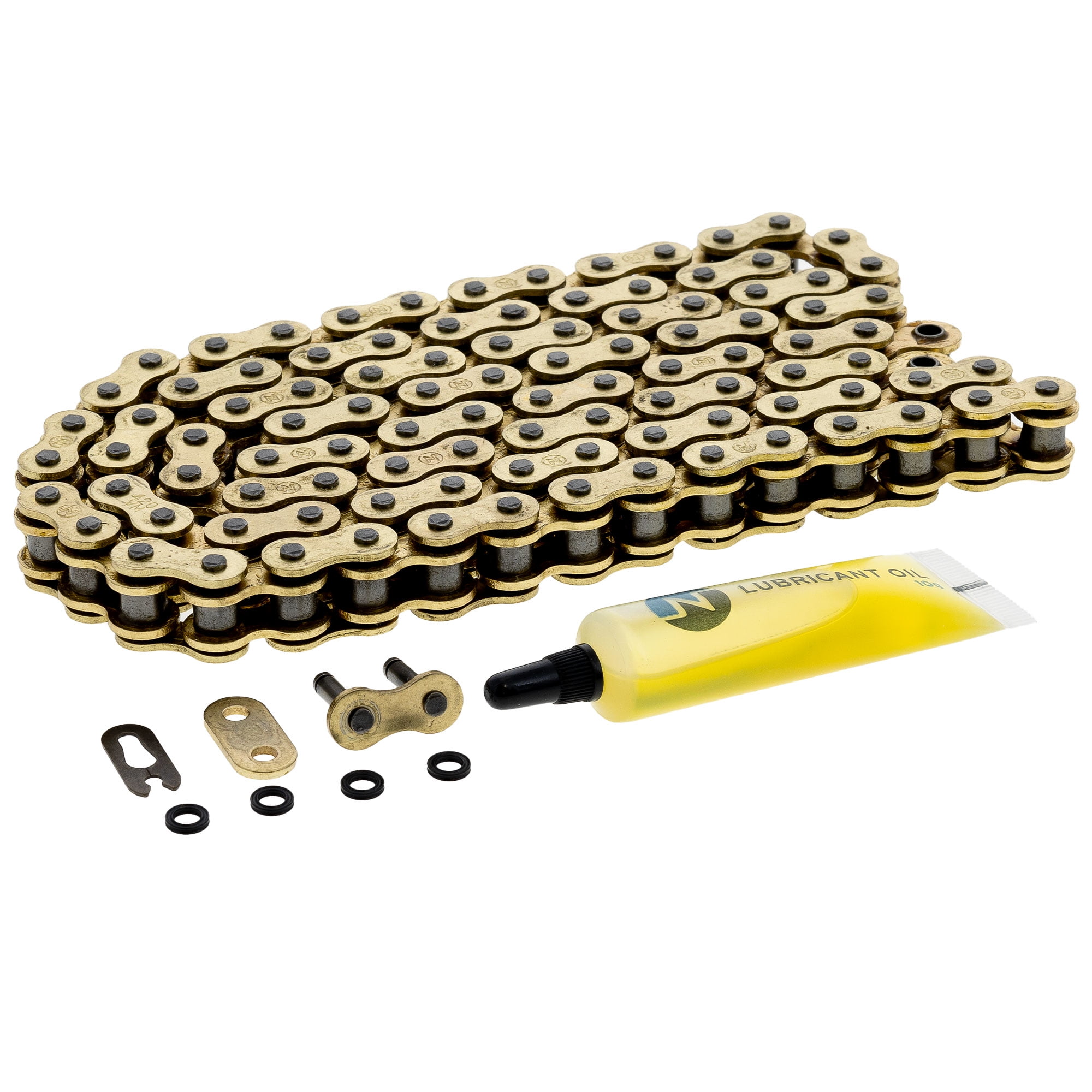 Niche Gold 420 X-Ring Chain 102 Links With Master Link Motorcycle 519 ...