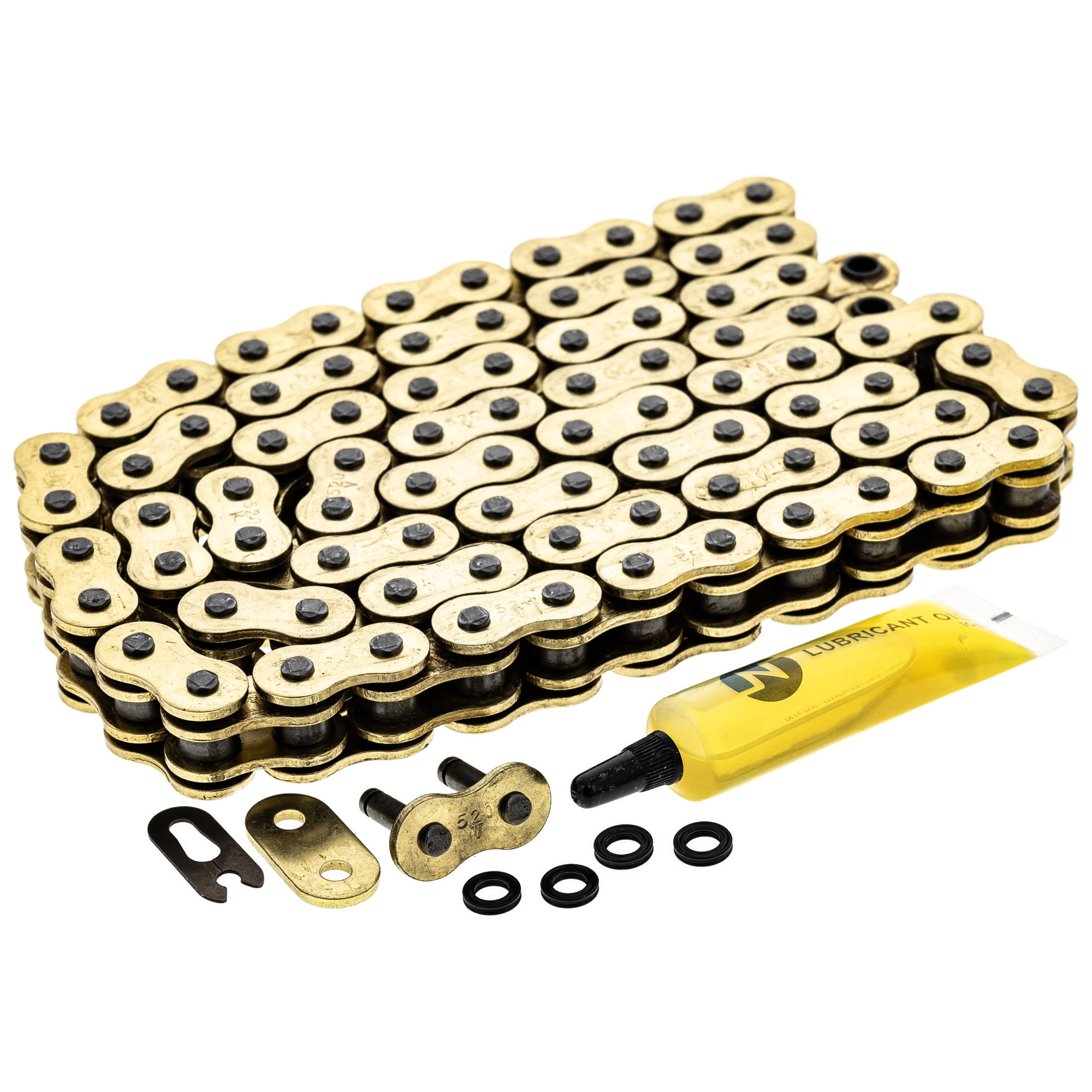 Niche Gold 520 X-Ring Chain 86 Links With Master Link Motorcycle 519 ...