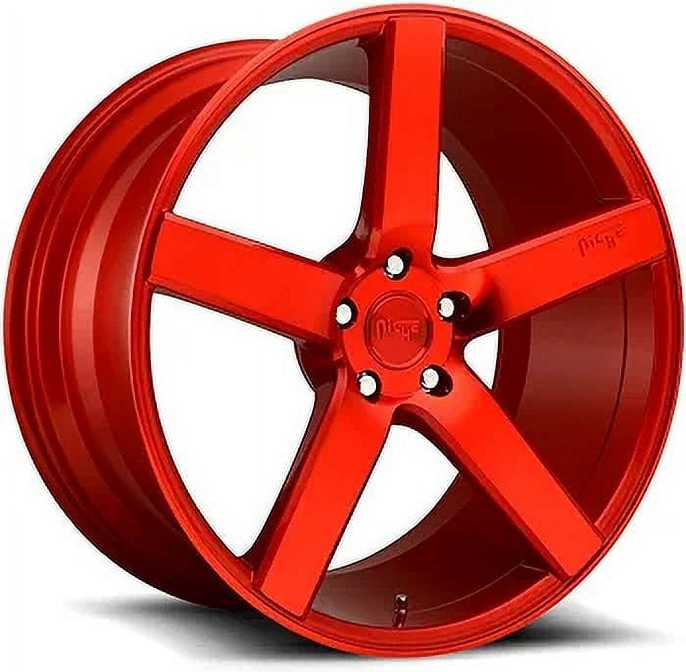 Niche M187 Milan 20X8.5 5X114.3 35Et 72.56Cb Candy Red Wheel - Walmart.com