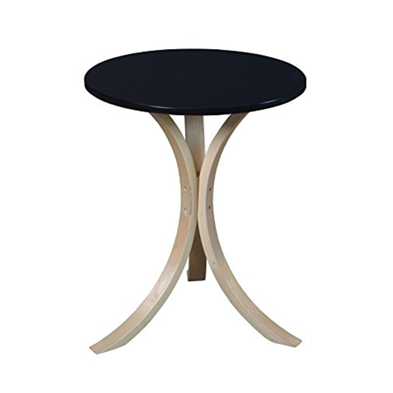 Niche Mia Bentwood Side Table- Natural and Black - Walmart.com